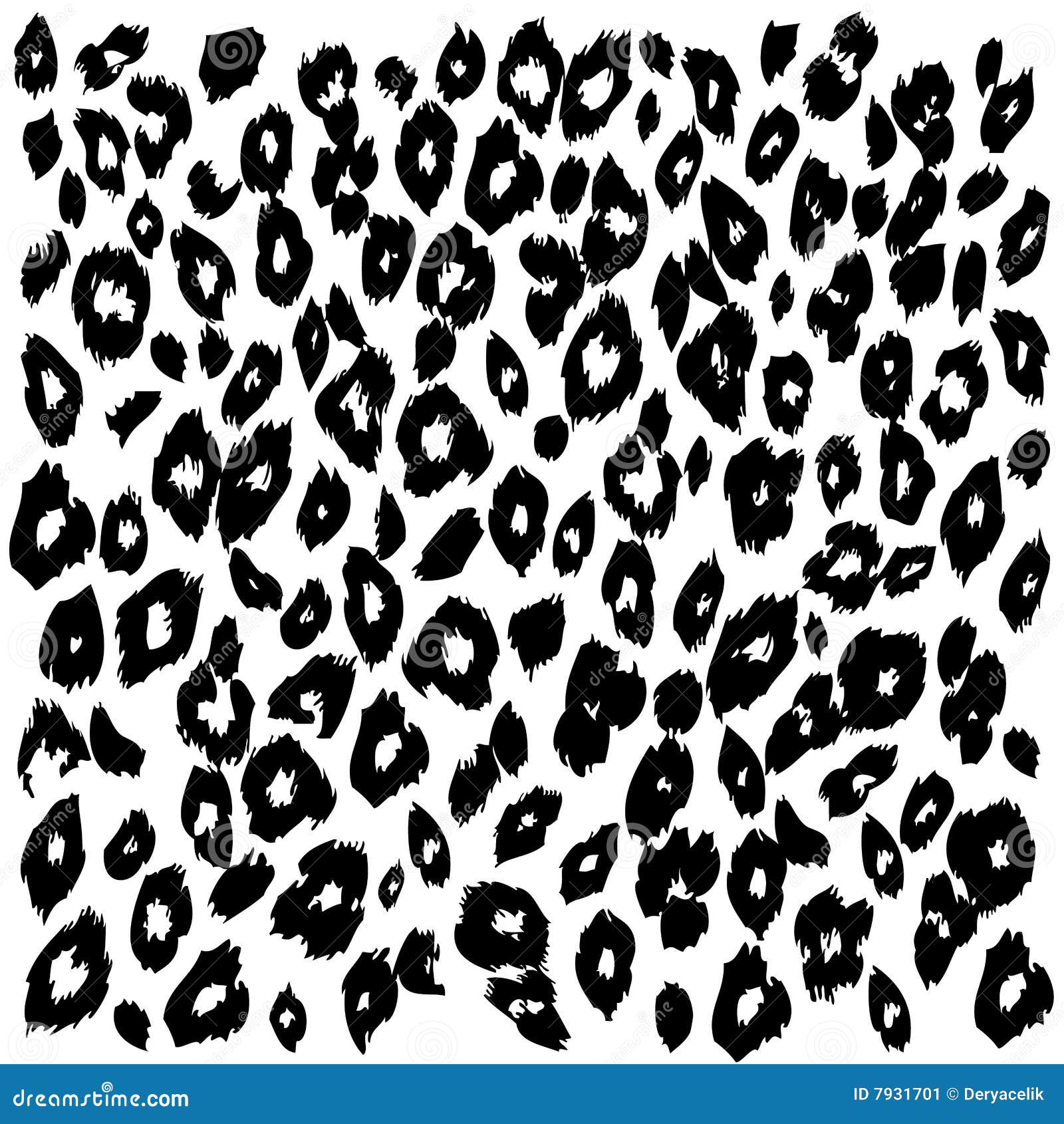 Leopard skin textures stock vector. Illustration of black - 7931701