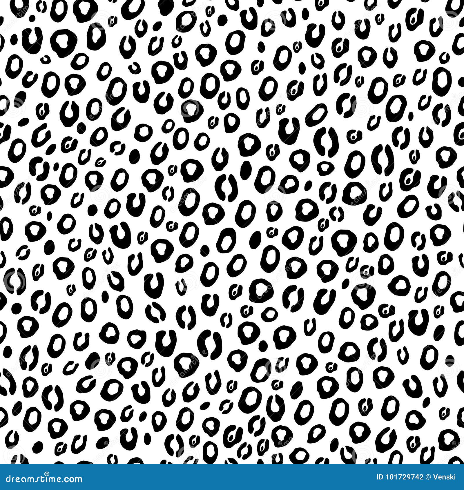 Leopard Spots Seamless Background Stock Vector - Illustration of ...