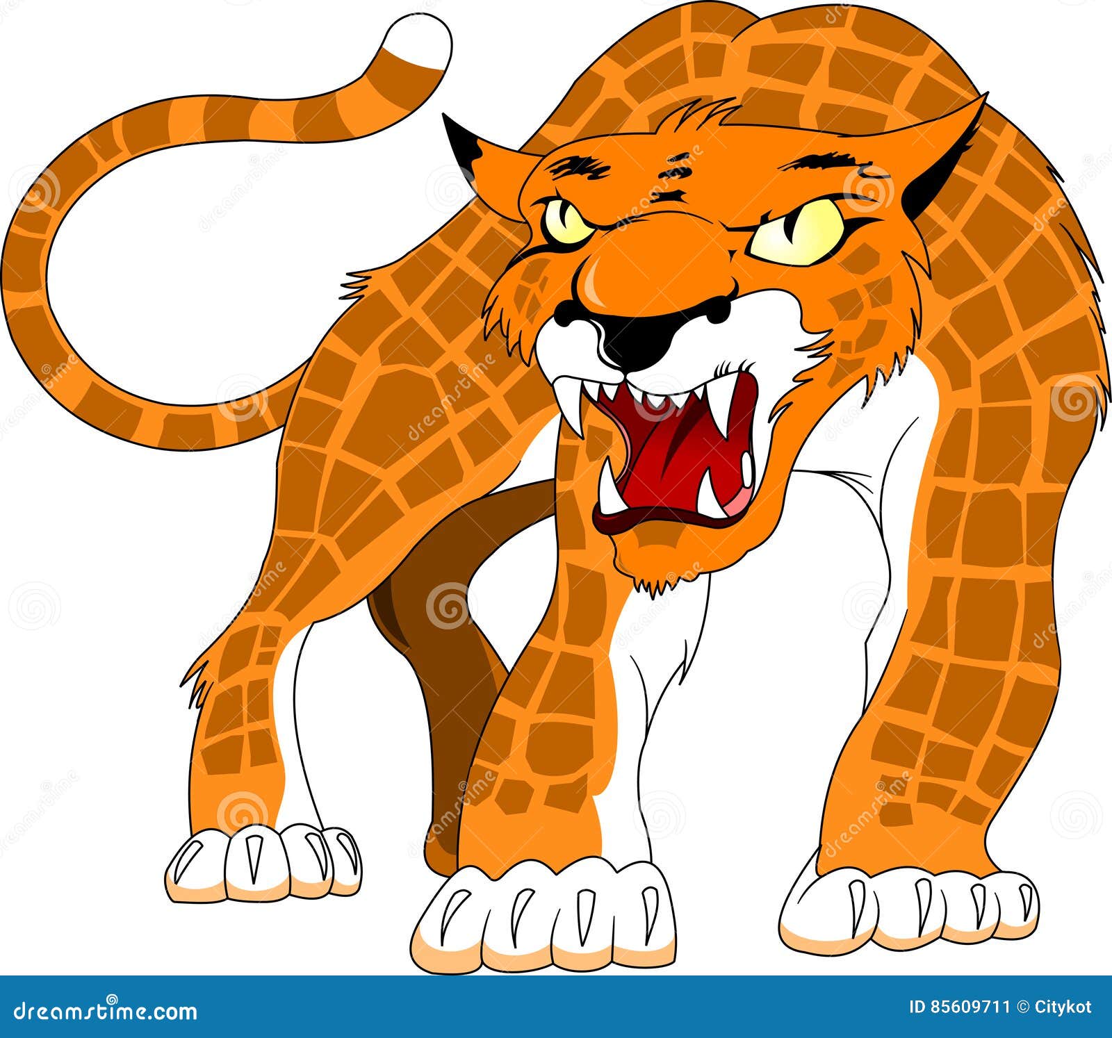 Leopard stock illustration. Illustration of hunter, laughter - 85609711