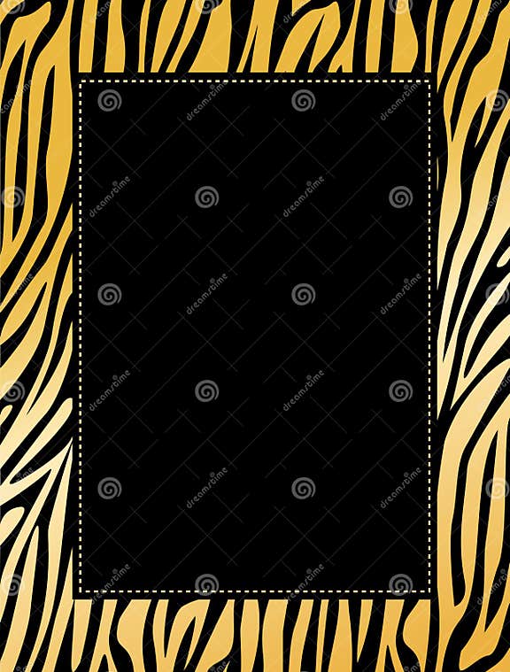 Leopard / tiger border stock vector. Illustration of edge - 24164288