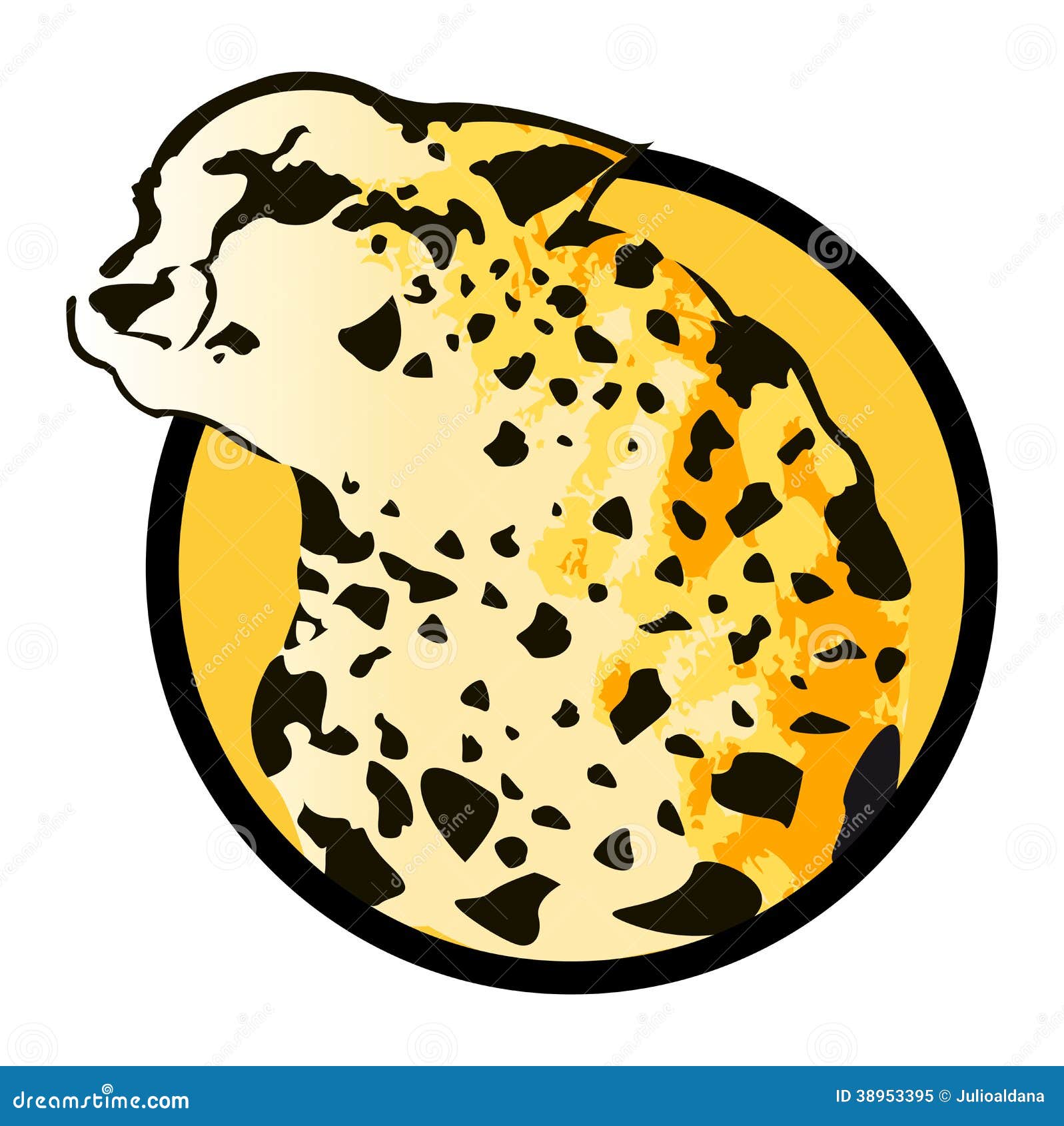 Leopard Vector Badge - Icon - Emblem | CartoonDealer.com #38953395