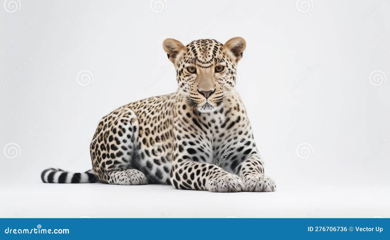 Leopard On White Background. Generative AI Stock Photography ...