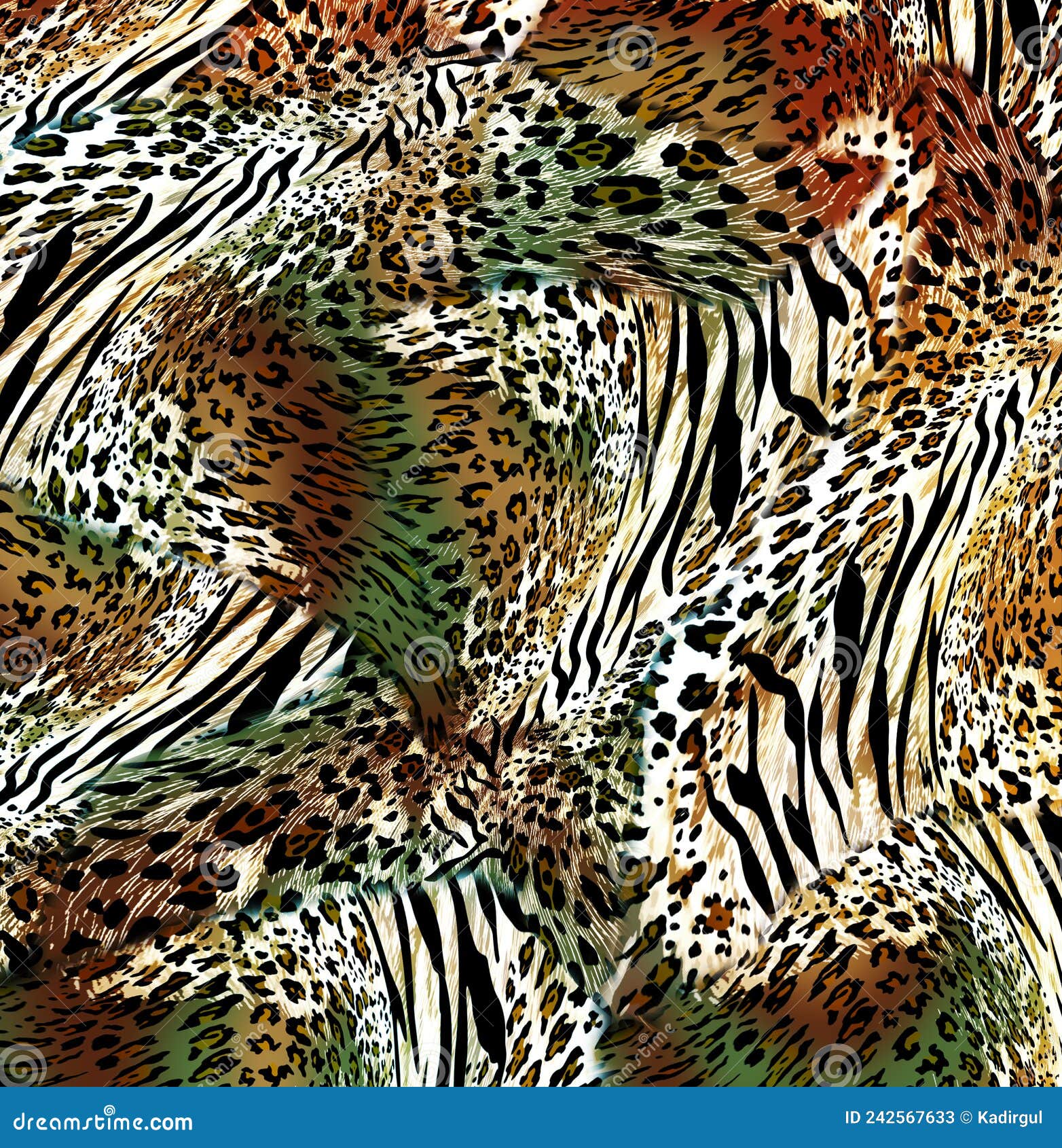 Leopard , zebra snake skin stock illustration. Illustration of design ...