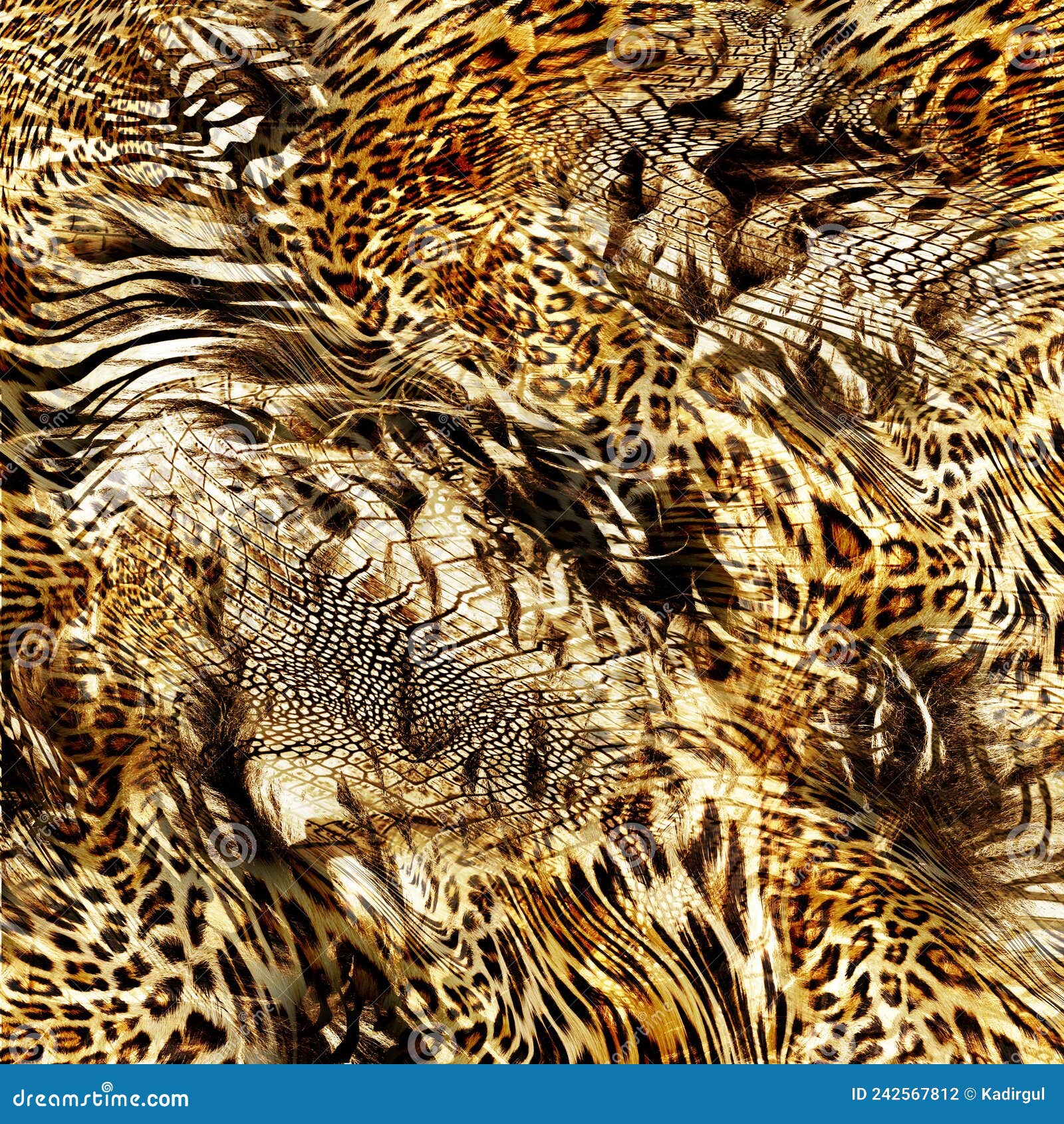 Leopard , zebra snake skin stock illustration. Illustration of africa ...