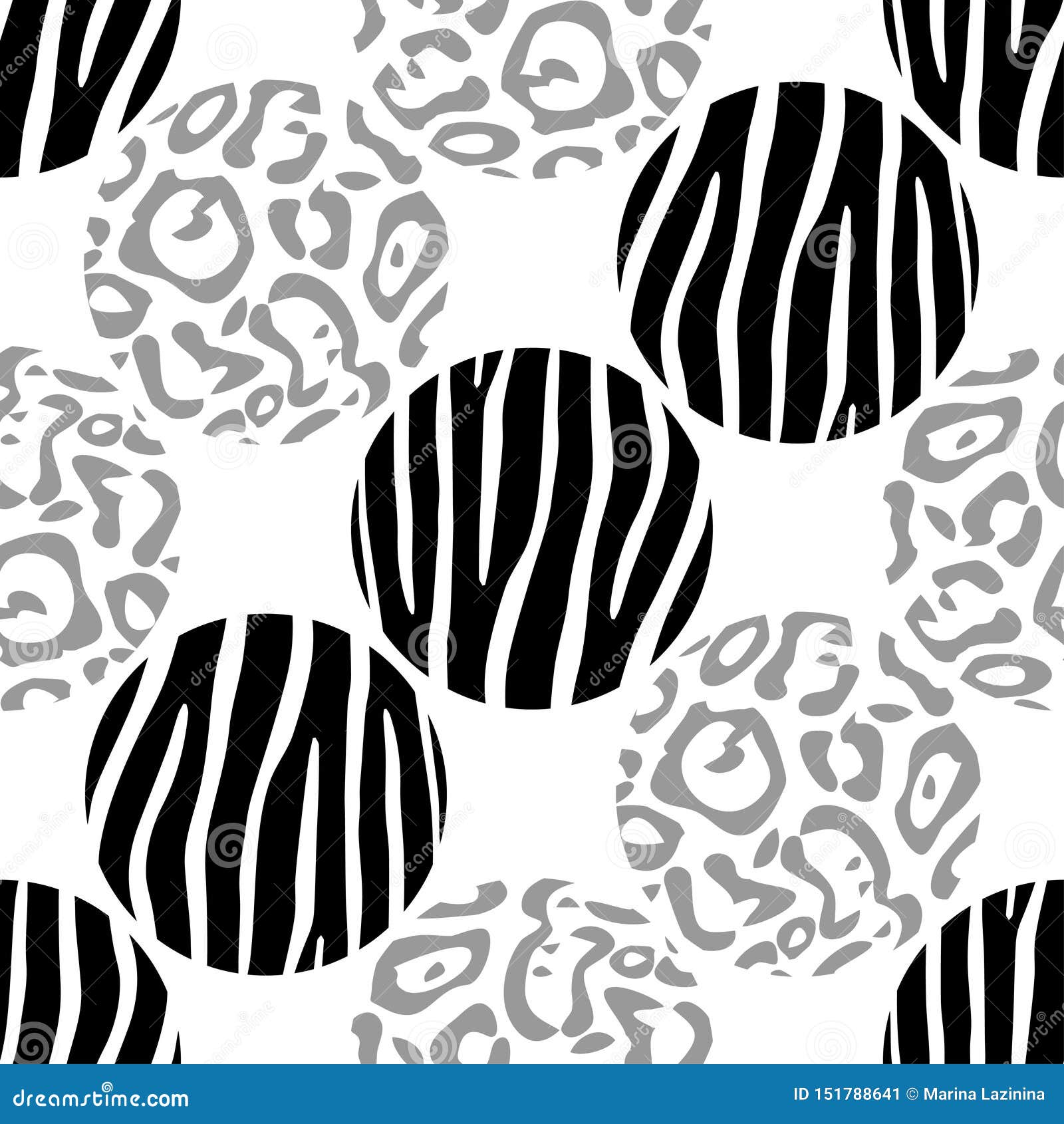 Leopard and Zebra spots stock illustration. Illustration of paper ...