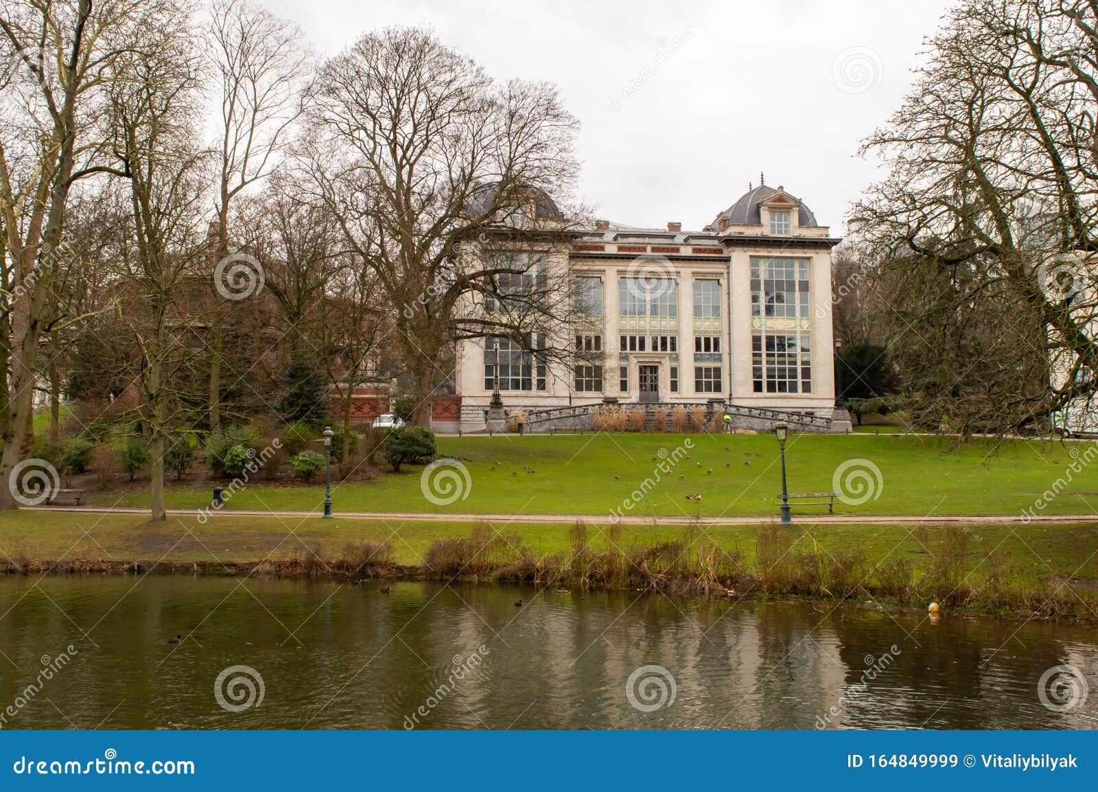 Leopold Park in the Center of Brussels Editorial Stock Image - Image of ...