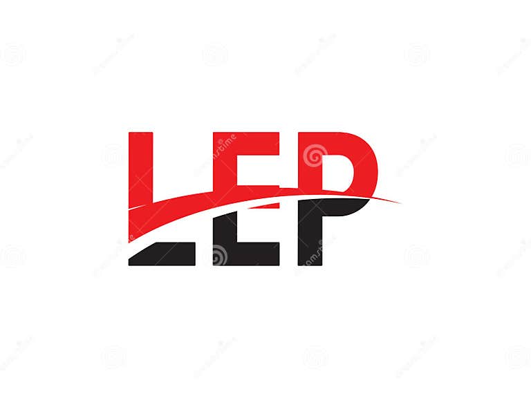 LEP Letter Initial Logo Design Stock Vector - Illustration of isolated ...