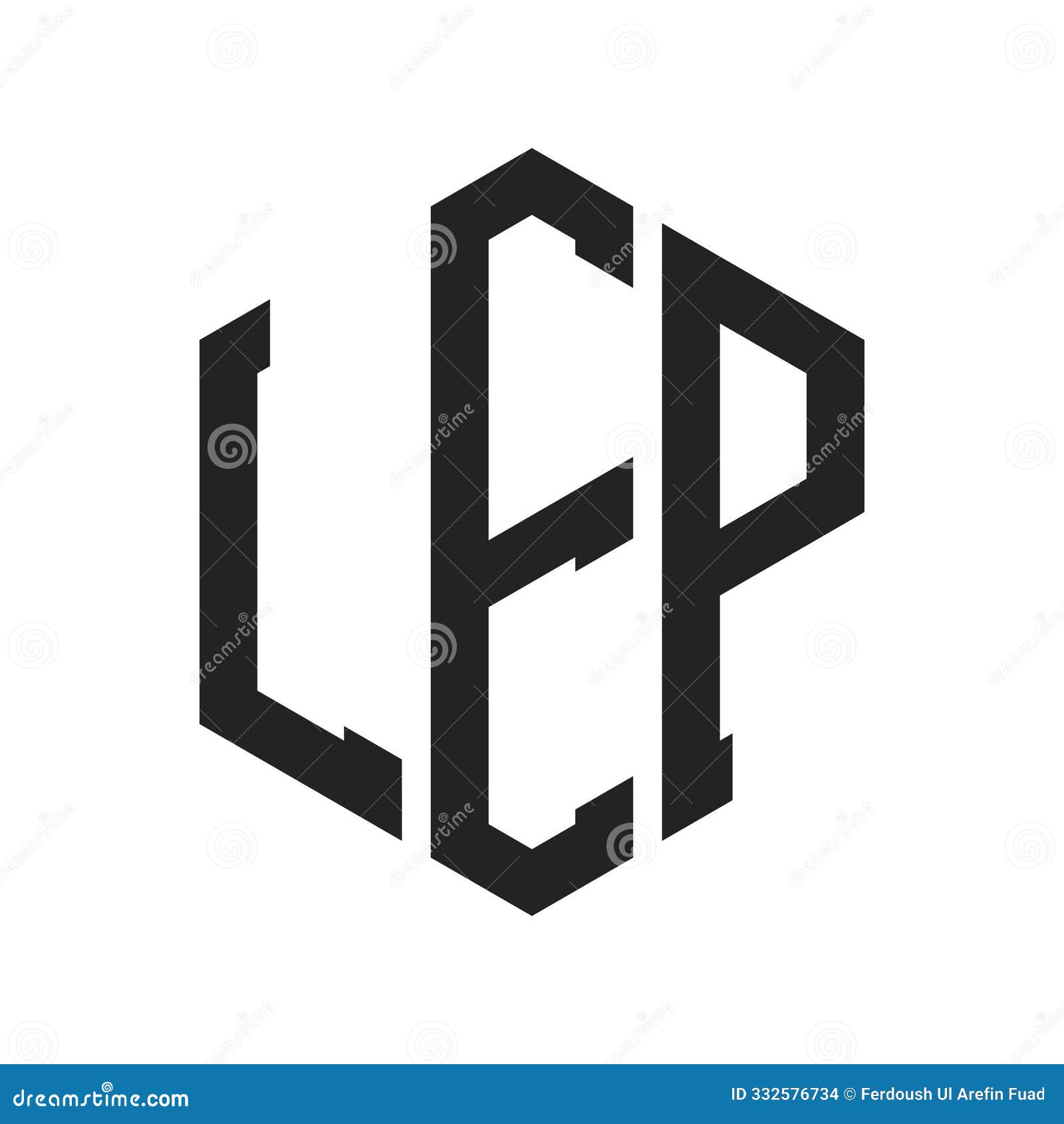 LEP Logo Design. Initial Letter LEP Monogram Logo Using Hexagon Shape ...