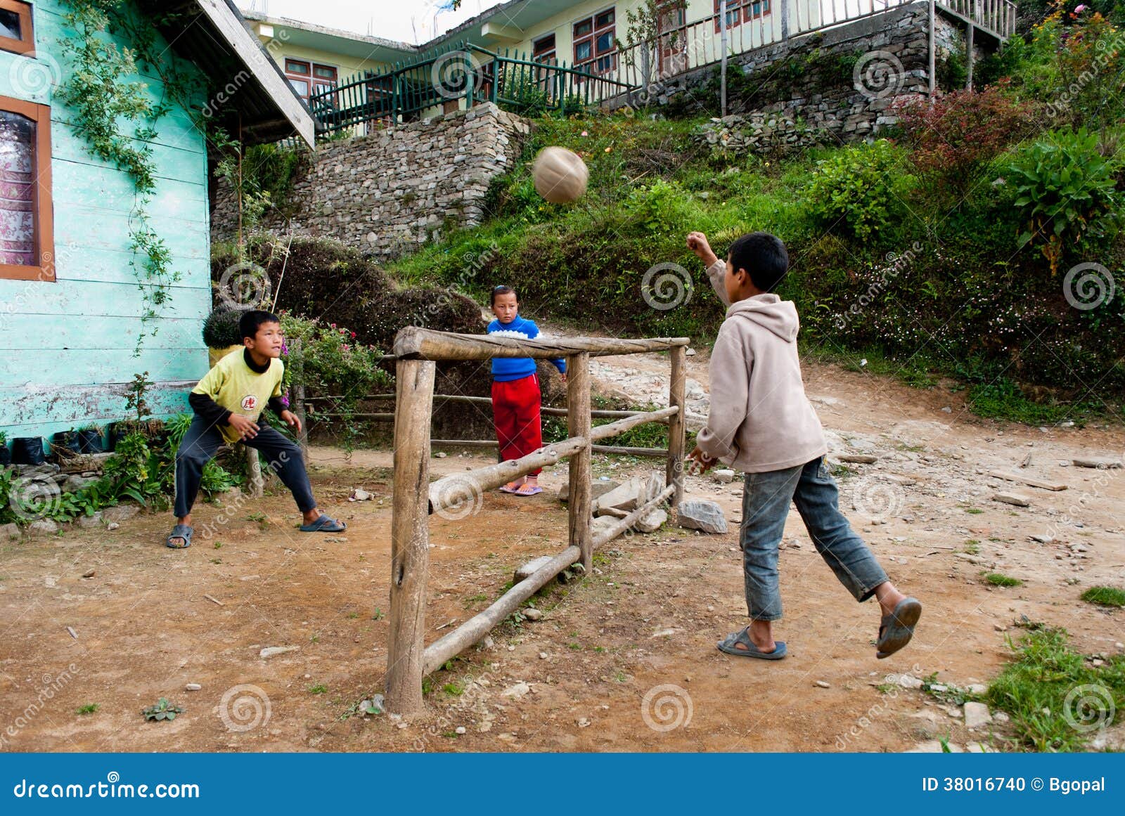 Lepcha children playing editorial image. Image of asian - 38016740