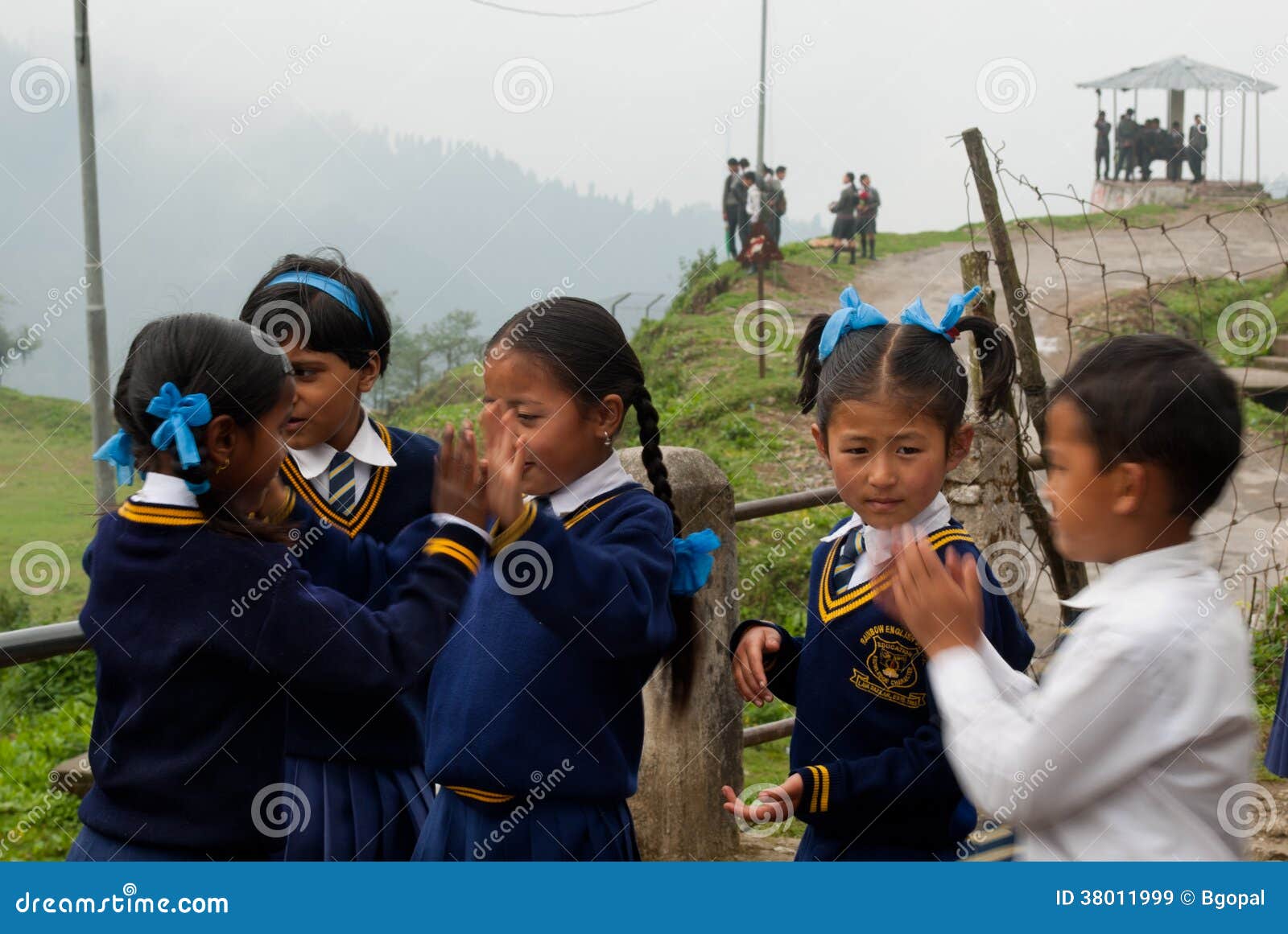 Lepcha Students at School editorial stock image. Image of indian - 38011999