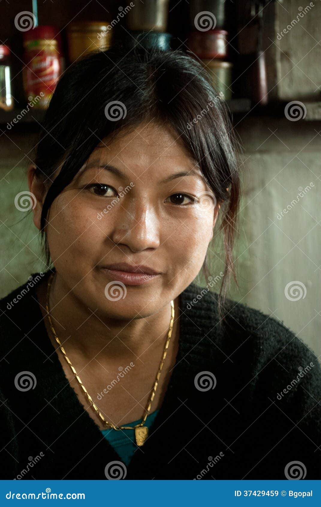 Lepcha Woman editorial stock image. Image of female, villagepeople ...