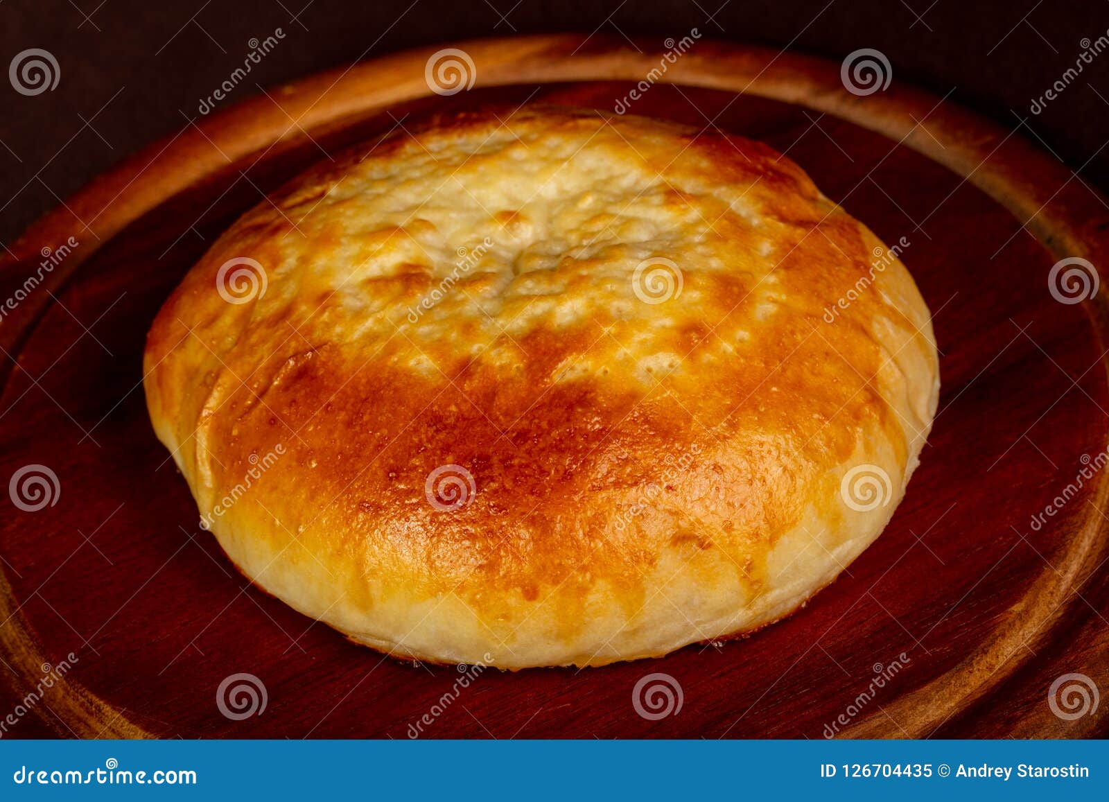 Lepeshka with cheese stock image. Image of bake, kyrgyz - 126704435