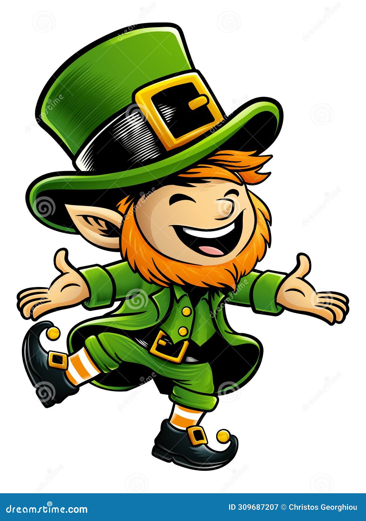 Cute Irish Little Girl Bw Vector Surrounded By Flowers | CartoonDealer ...