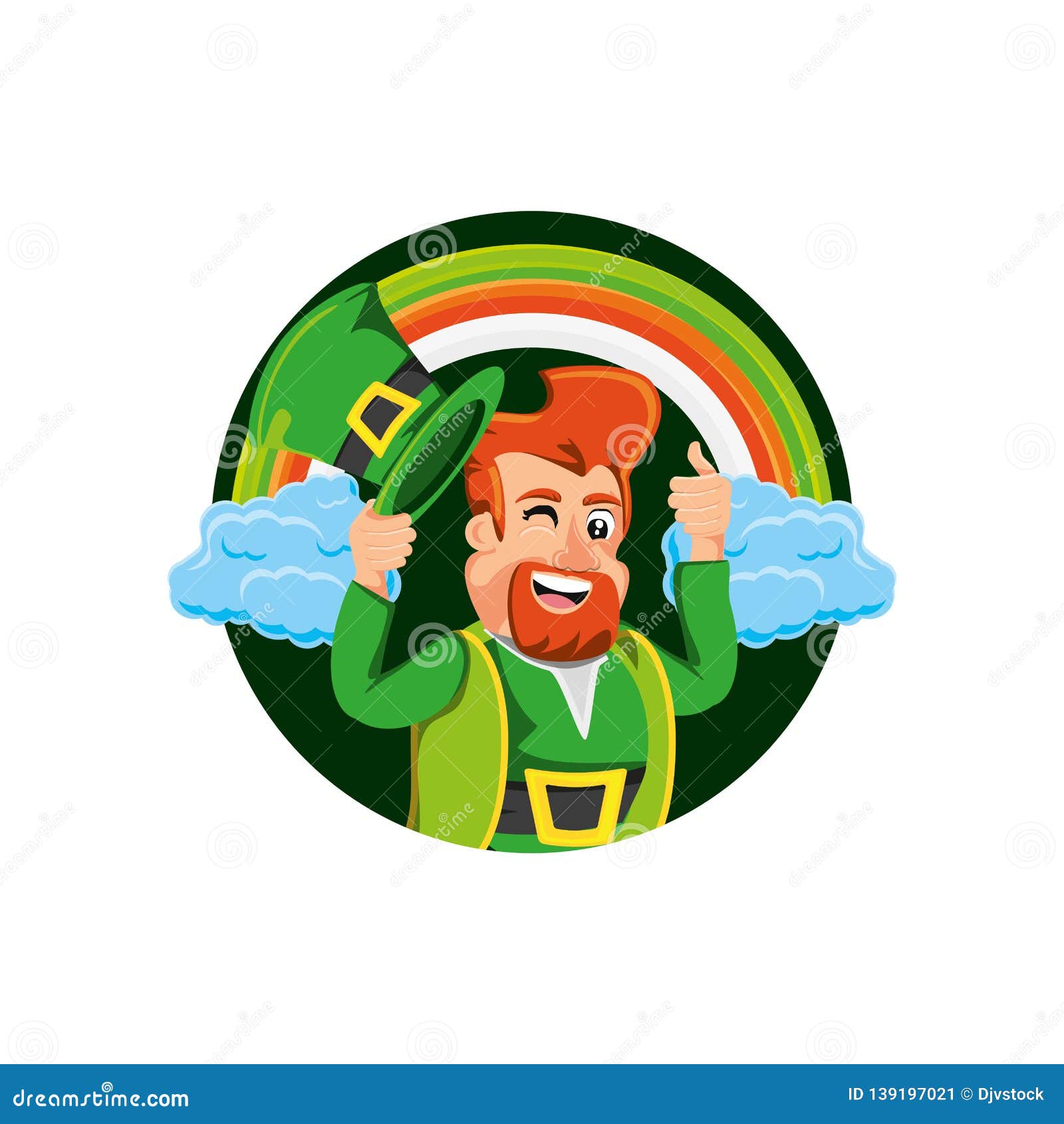 Leprechaun And Rainbow 8 Bit Arcade Game Pixel Art Vector Illustration ...
