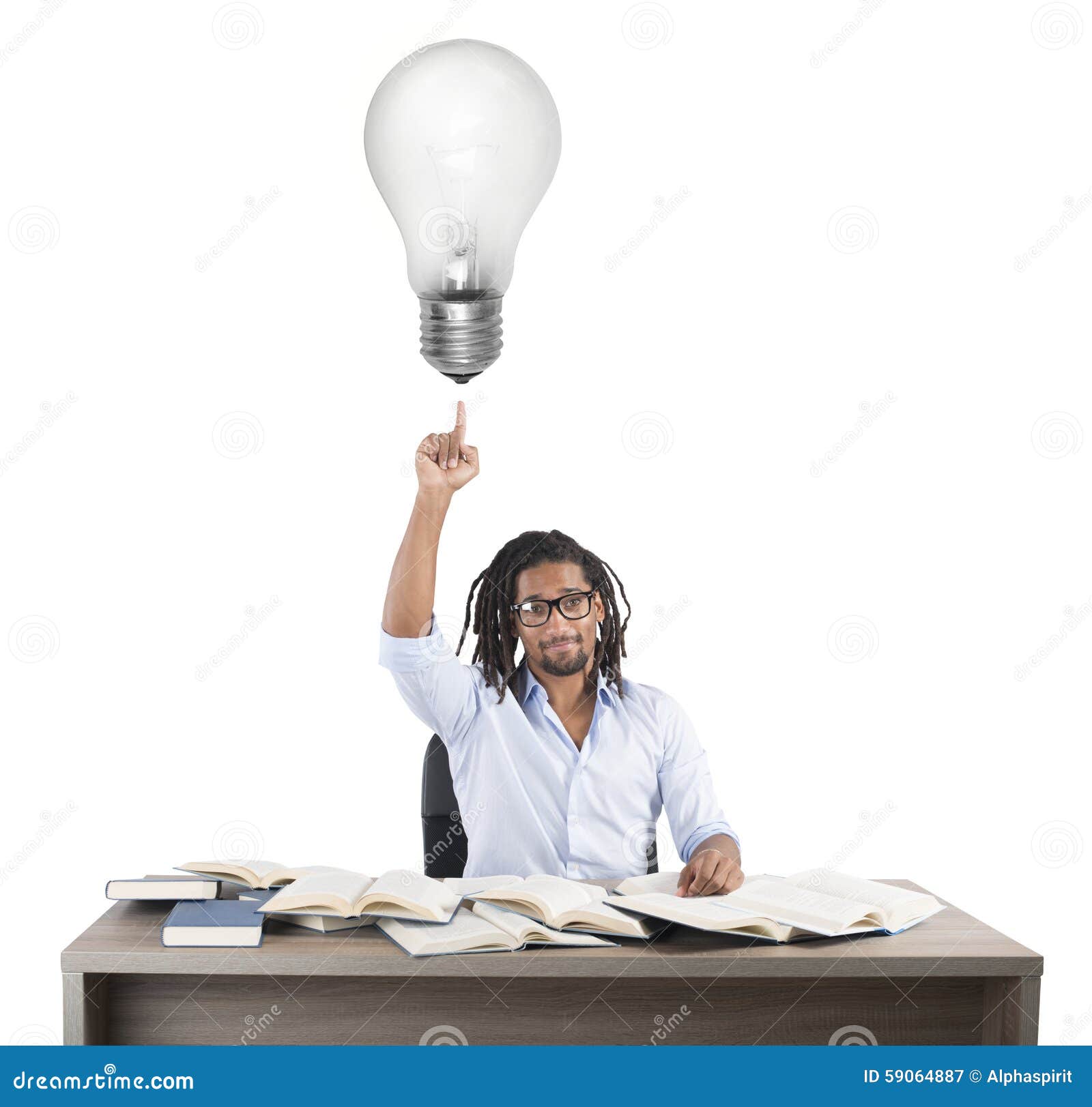 Leraars briljant idee stock afbeelding. Image of universiteit - 59064887
