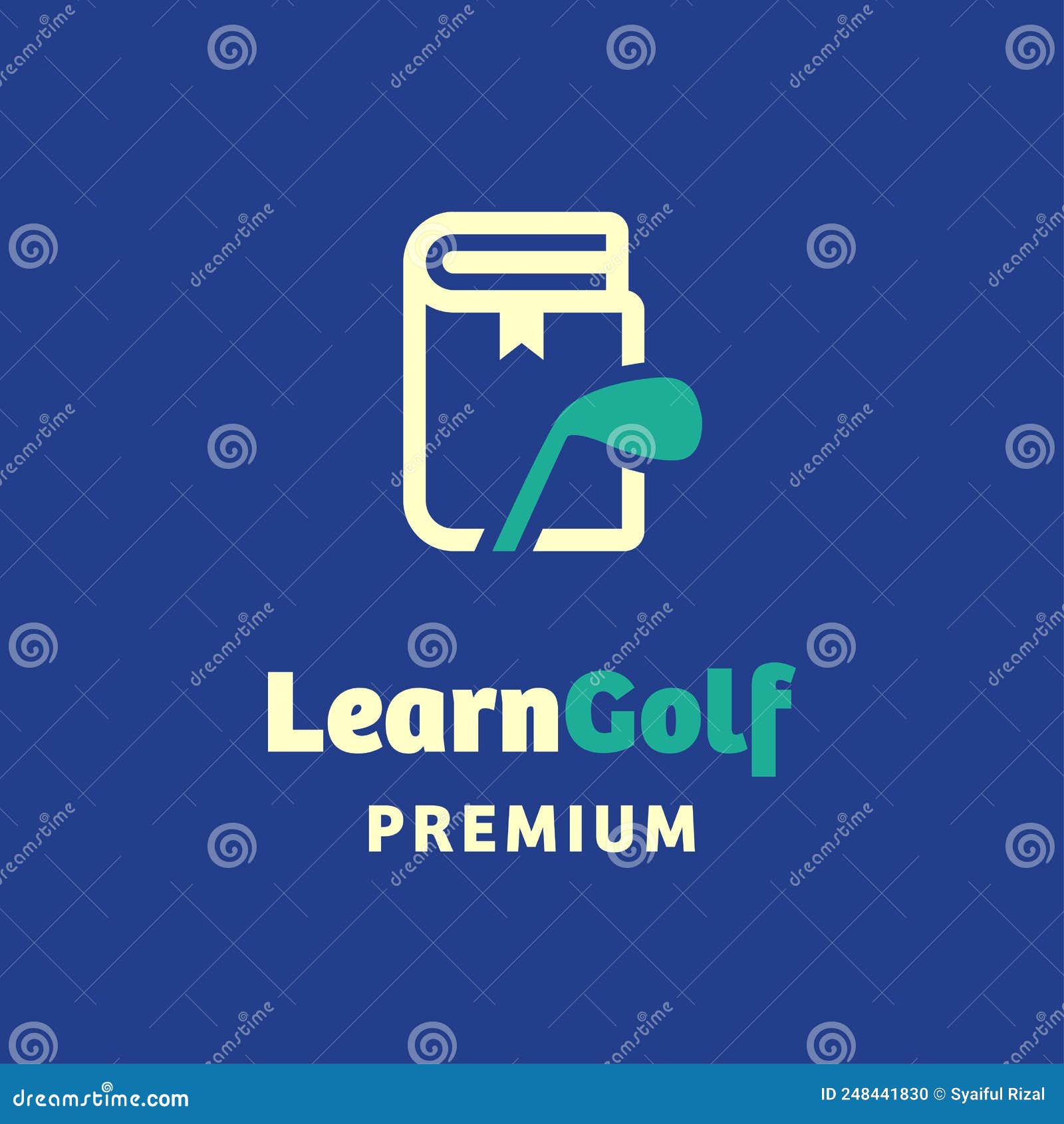 Learn Golf Logo stock illustration. Illustration of page - 248441830