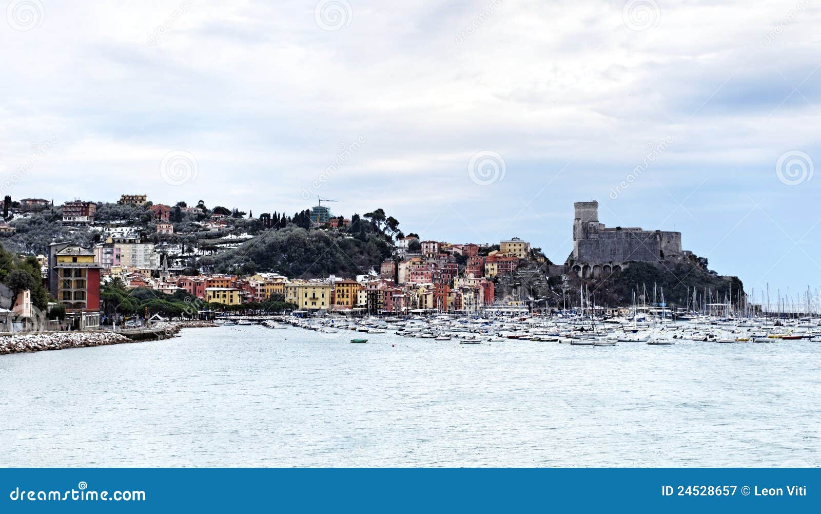 Lerici stock image. Image of cold, snow, liguria, winter - 24528657