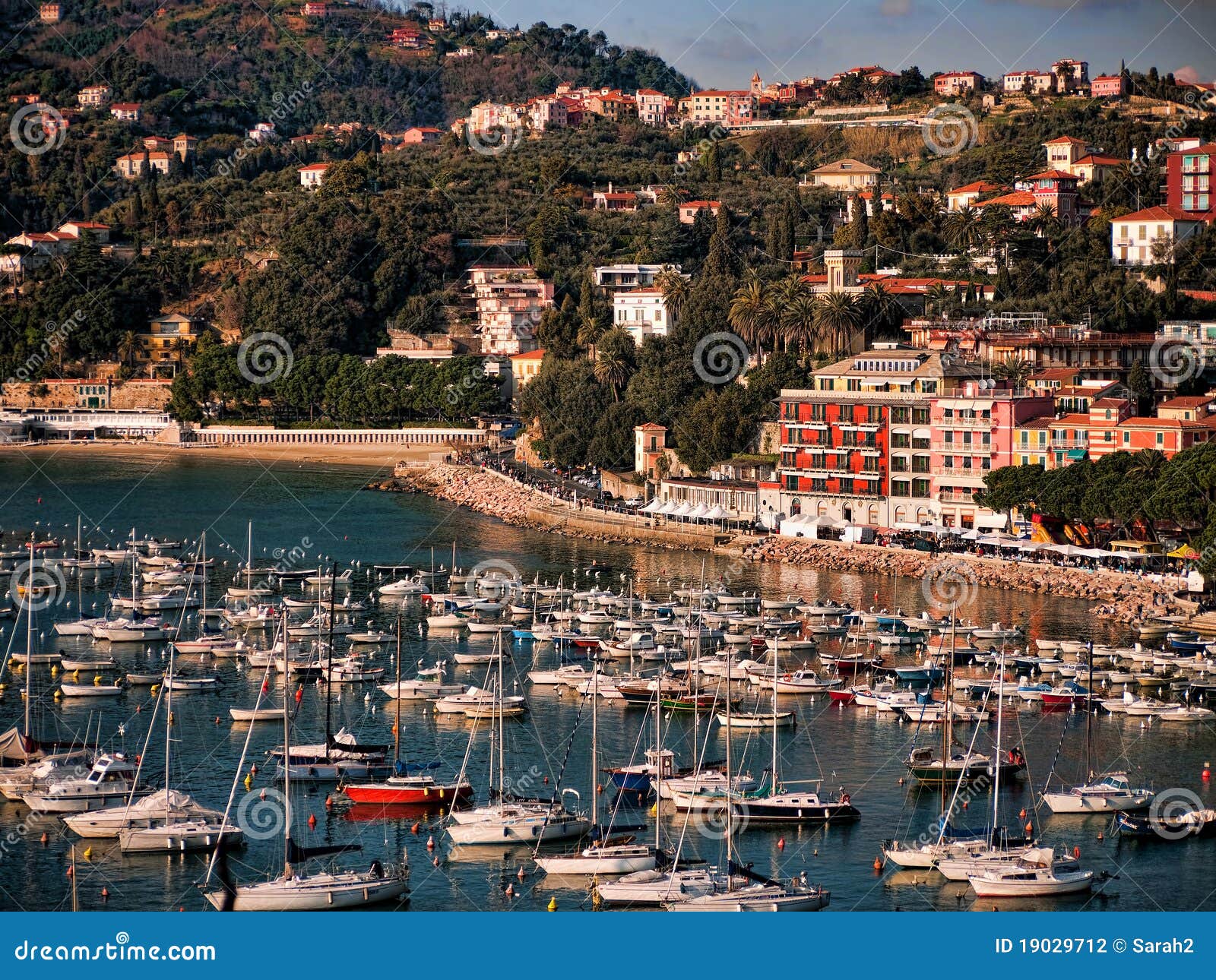 Lerici - on the Italian Mediterranean Coast Stock Photo - Image of ...