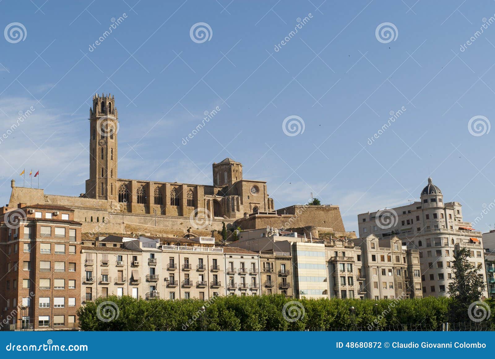 Lerida (Espanha) foto de stock. Imagem de panorâmica - 48680872