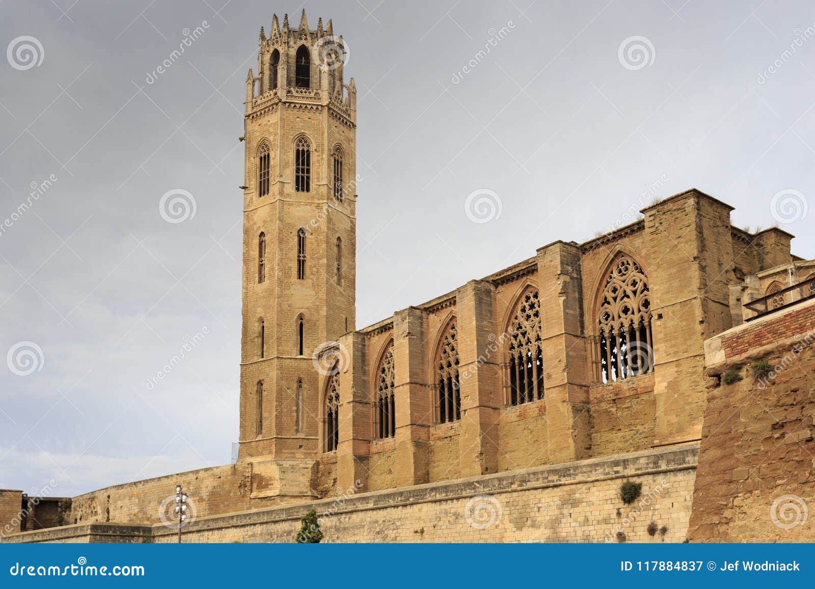 Lerida, Spain Gothic Cathedral Stock Image - Image of church, vella ...