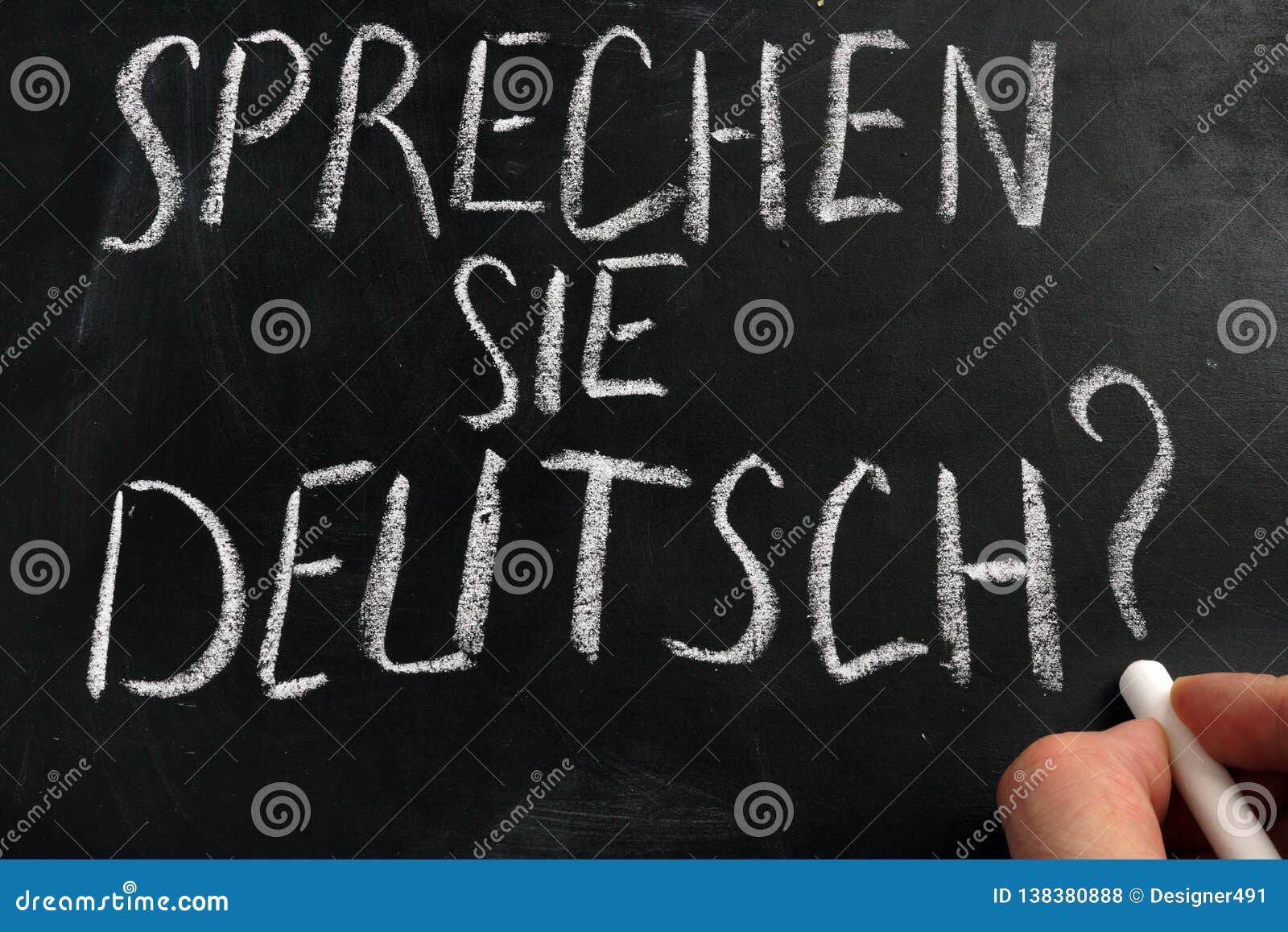 Lernen Sie Deutsch Zeichen Sprechen Sie Deutsch Auf Einer Tafel ...