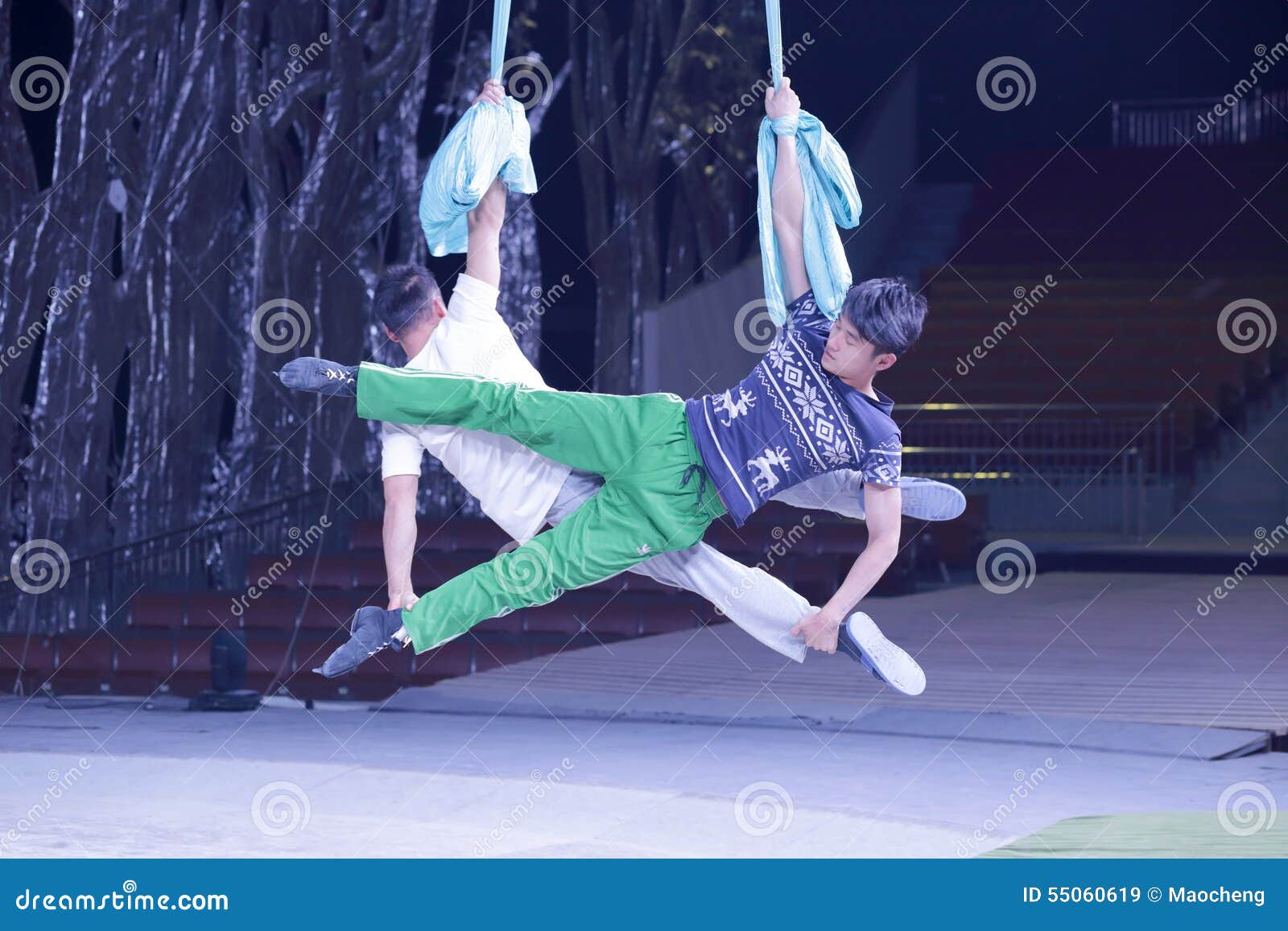 Les Acrobates Masculins Préparent Image stock éditorial - Image du ...