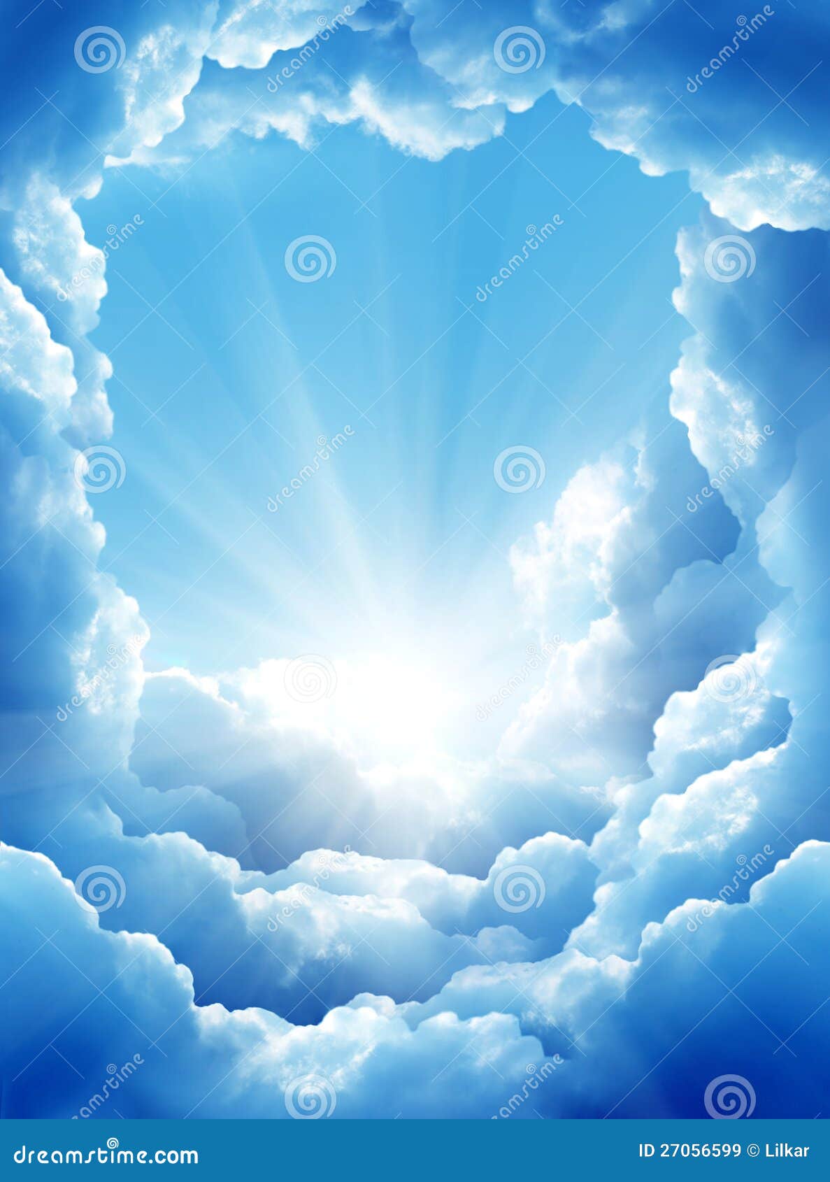 Les cieux image stock. Image du normal, faisceaux, nuages - 27056599