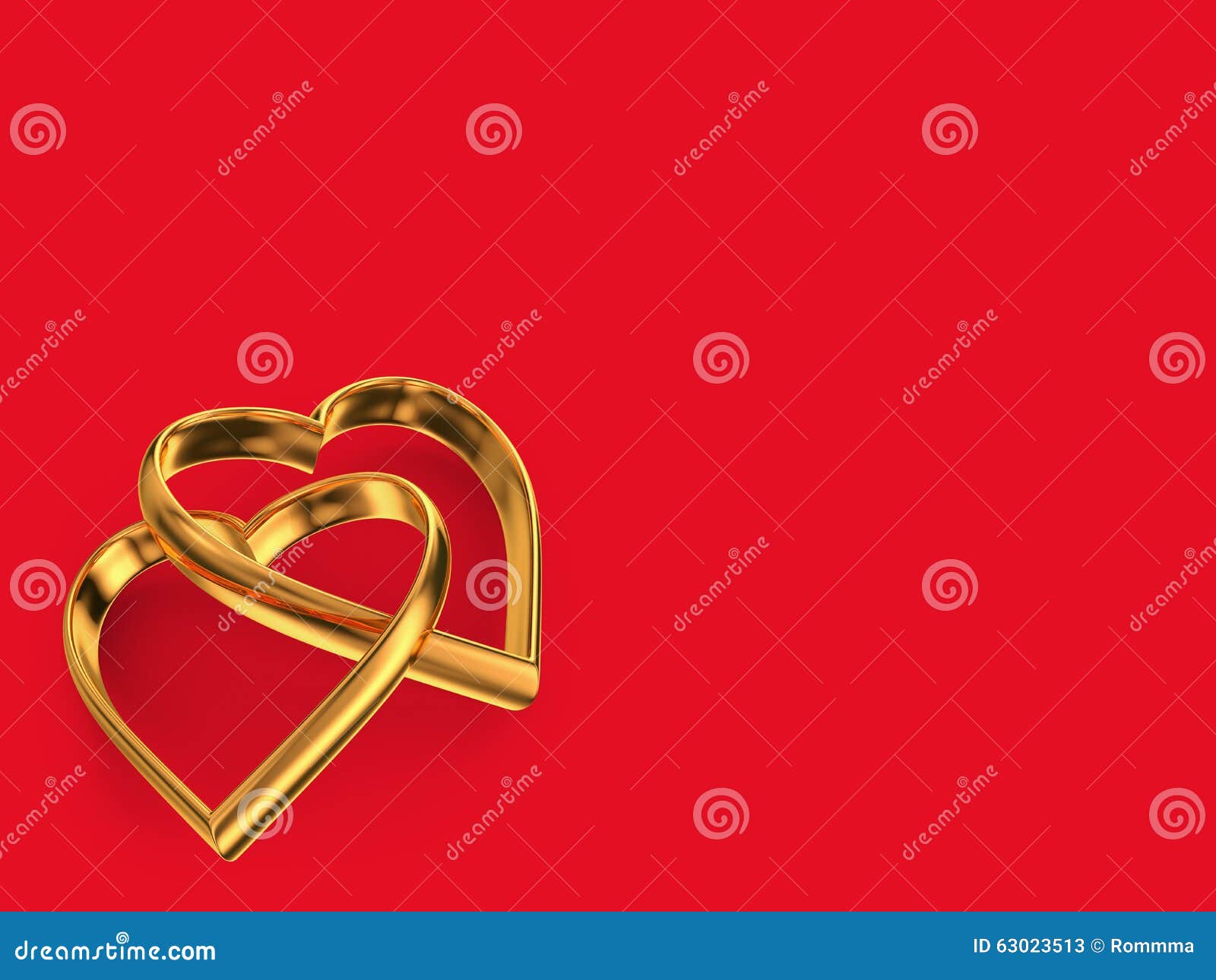 Les coeurs d'or illustration stock. Illustration of valentin - 63023513