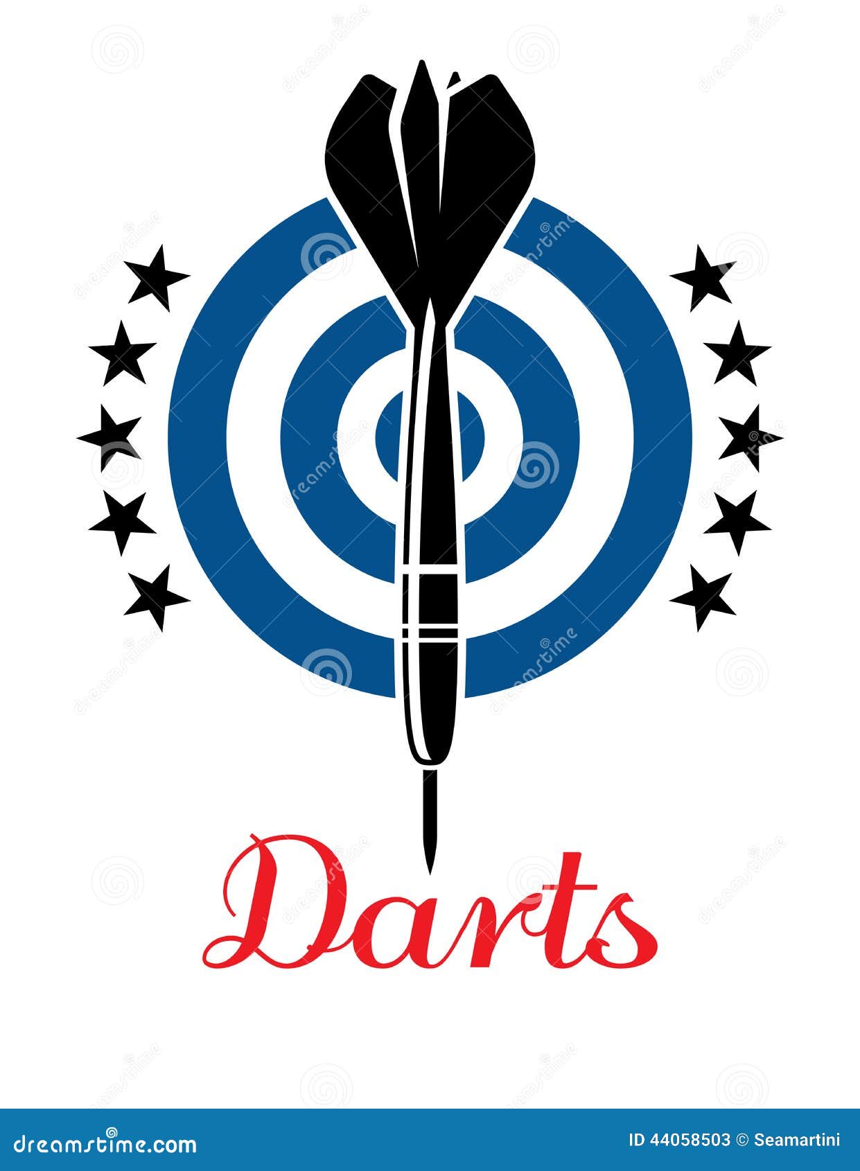 Les Dards Symbolisent Ou Logo Illustration de Vecteur - Illustration du ...