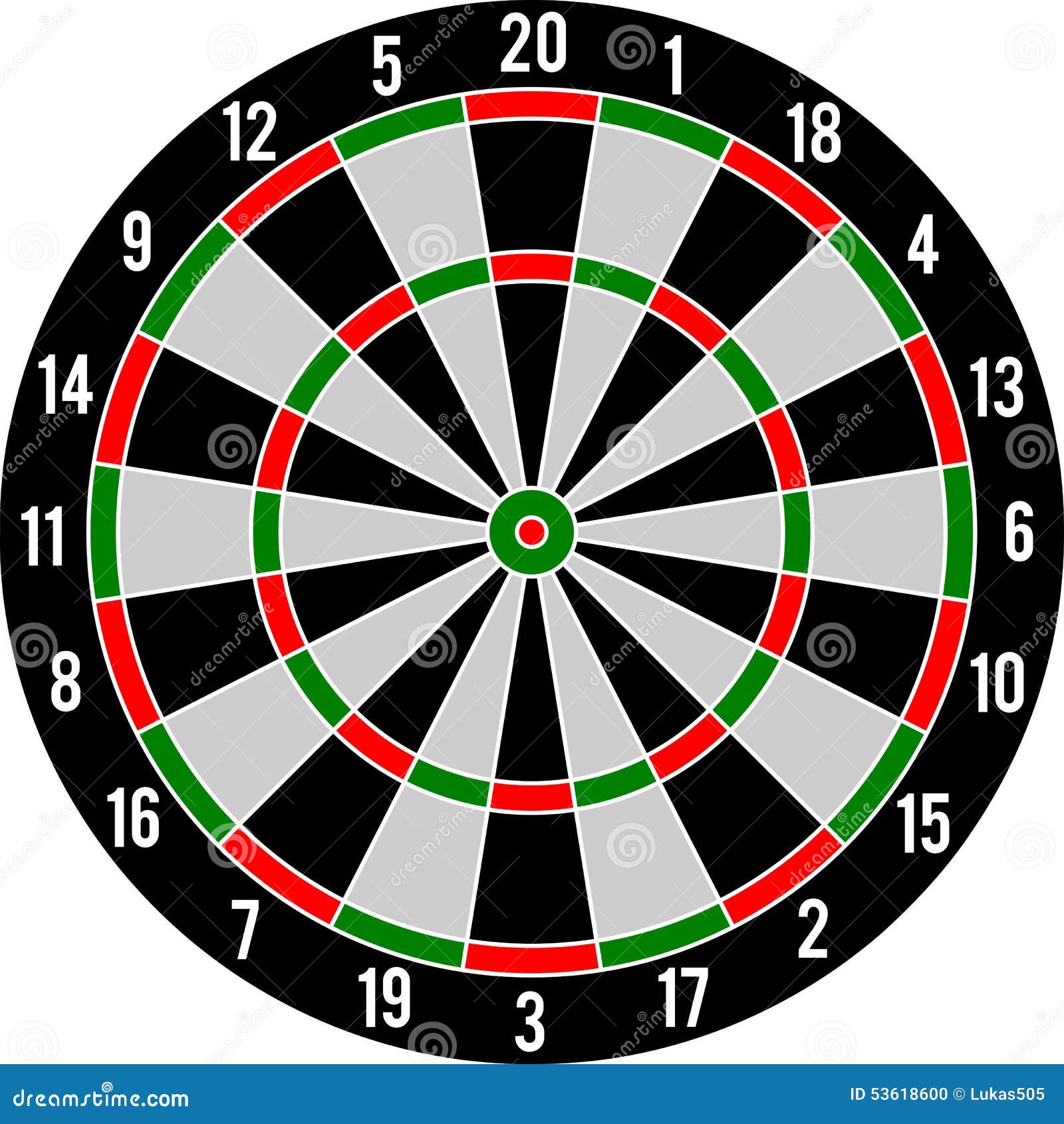 Les Dards Visent Le Rouge Et Le Vert Illustration de Vecteur ...