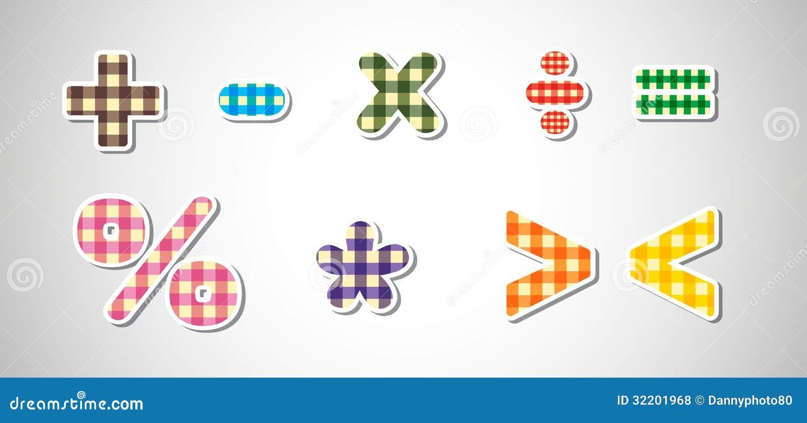 Les Différents Signes De Maths Illustration de Vecteur - Illustration ...