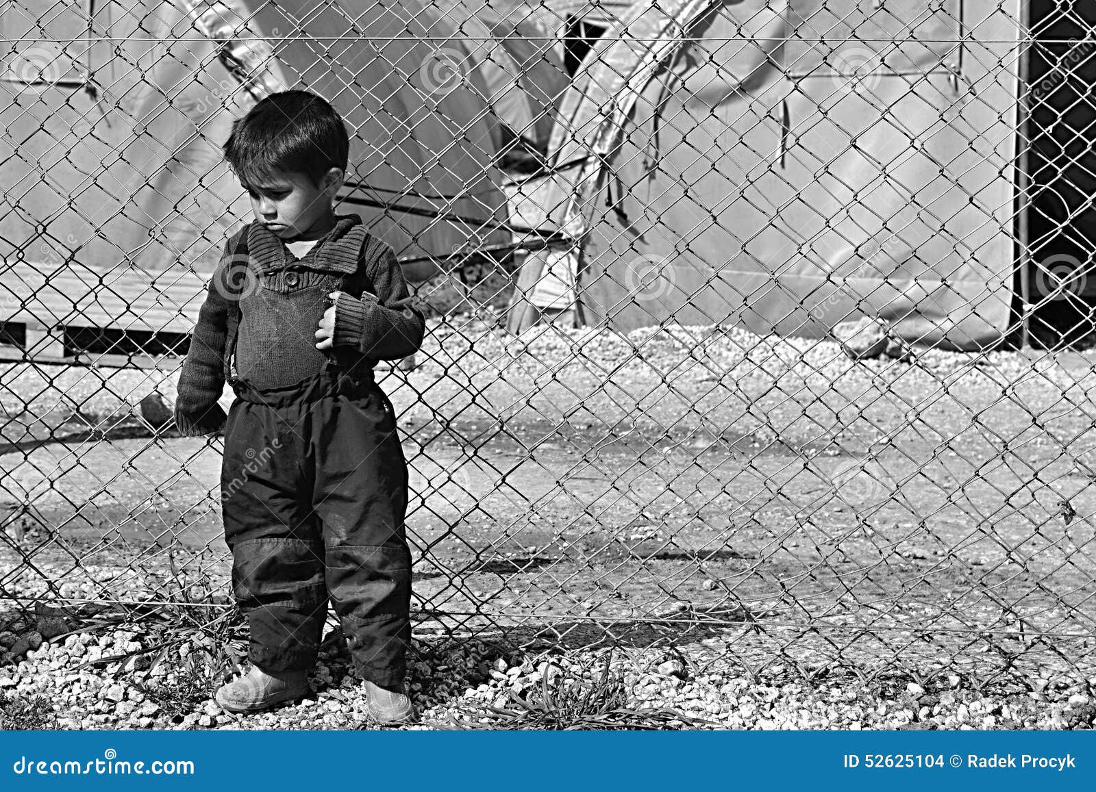 Les Gens Dans Le Camp De Réfugié Image Stock éditorial Image Du