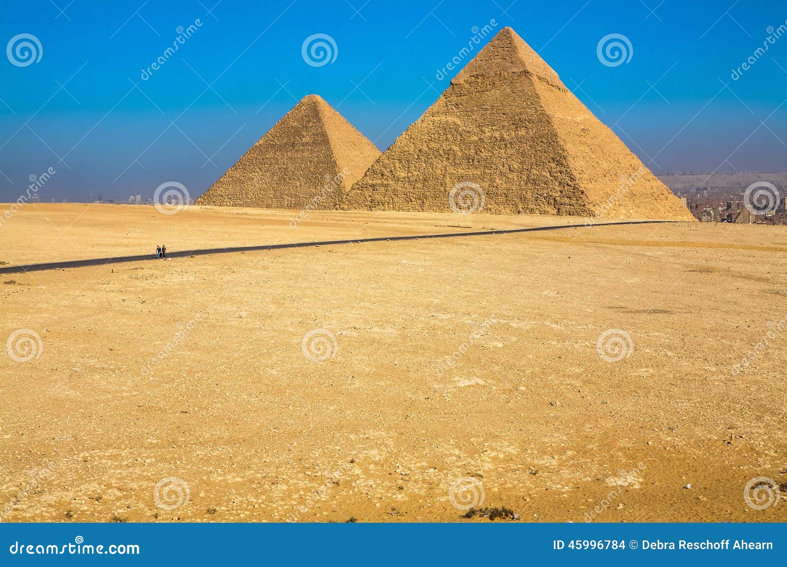 Les Grandes Pyramides De Gizeh, Le Caire, Egypte Photo stock - Image du ...