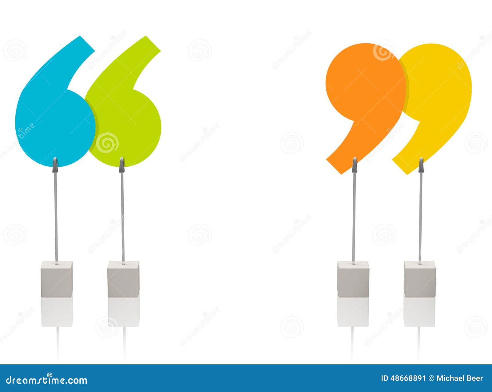 Les guillemets illustration stock. Illustration du communiquez - 48668891