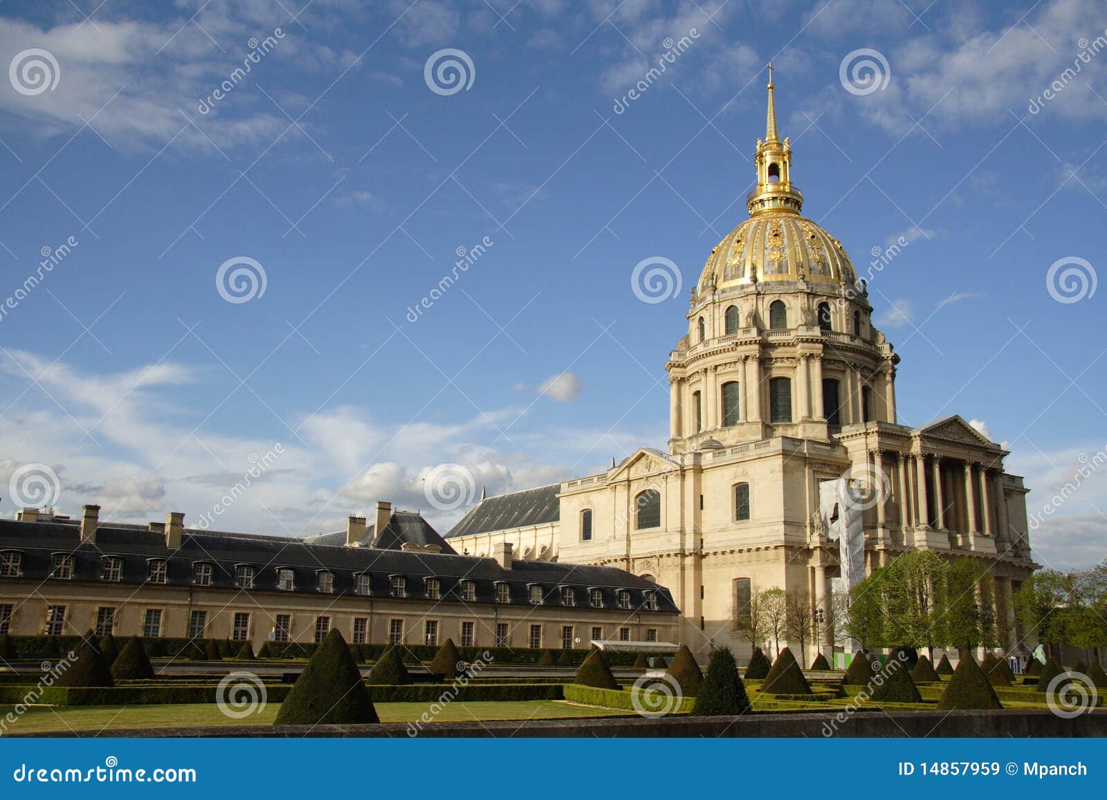 Les Invalides stock image. Image of dome, champs, napoleon - 14857959