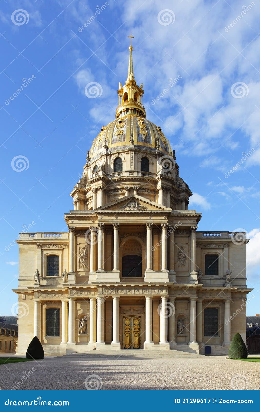 Les Invalides stock image. Image of dome, chapel, france - 21299617