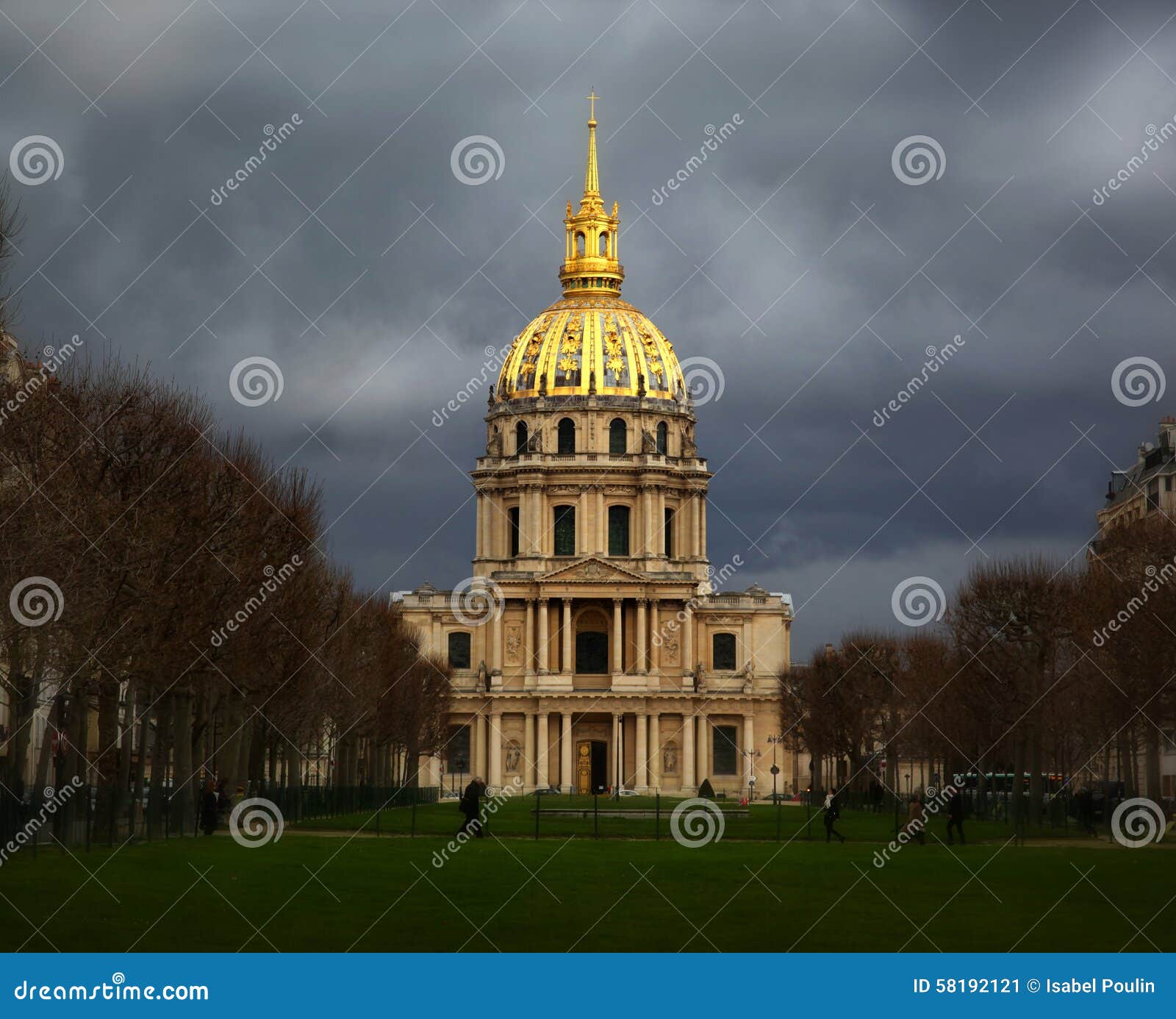 Les invalides buildings stock image. Image of history - 58192121