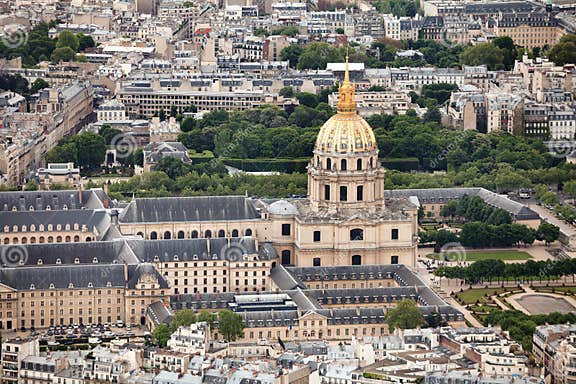 Les Invalides Parigi immagine stock. Immagine di icona - 84810361