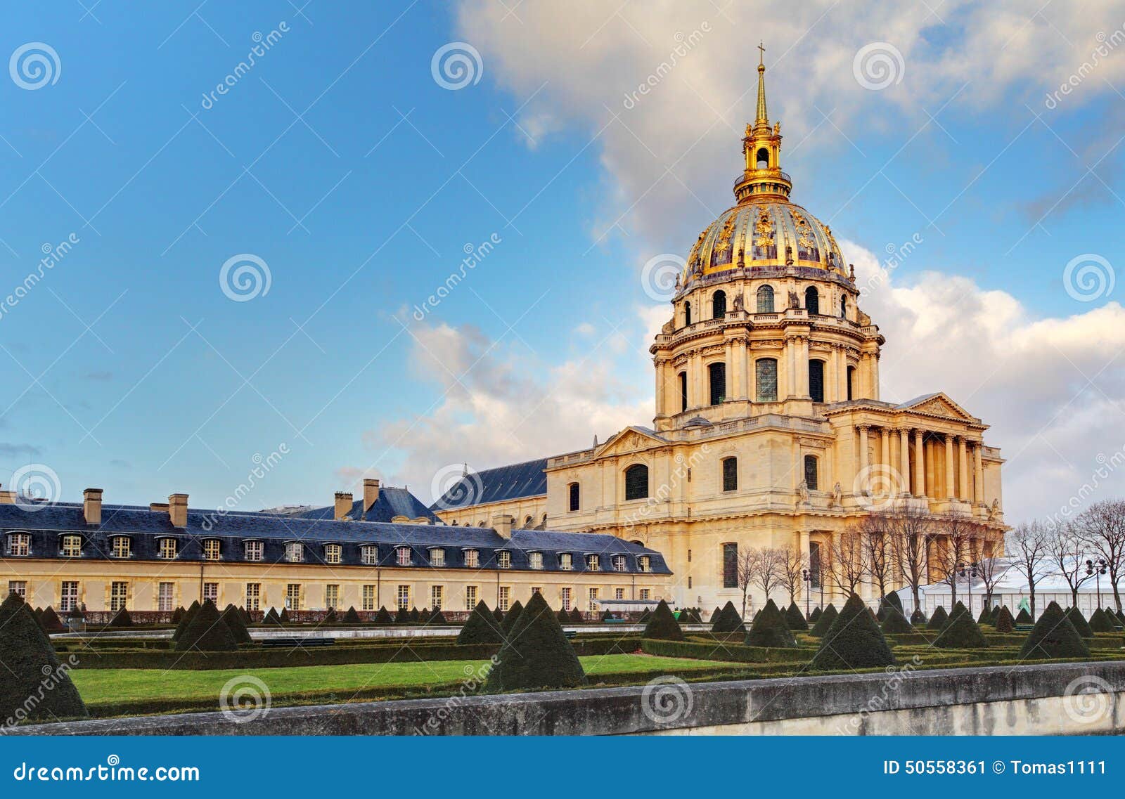 Les Invalides - Paris stockbild. Bild von berühmt, tourismus - 50558361