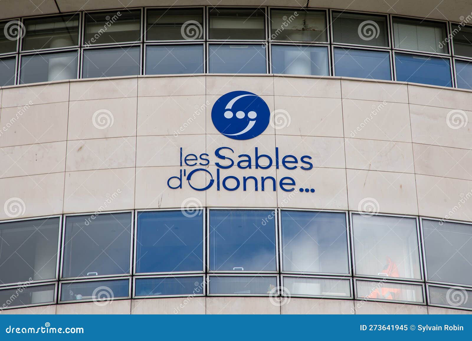 Les Sables-d Olonne Agglomeration Logo Brand and Text Sign on City Hall ... Les Sables-d Olonne Agglomeration Logo Brand and Text Sign on City Hall ...