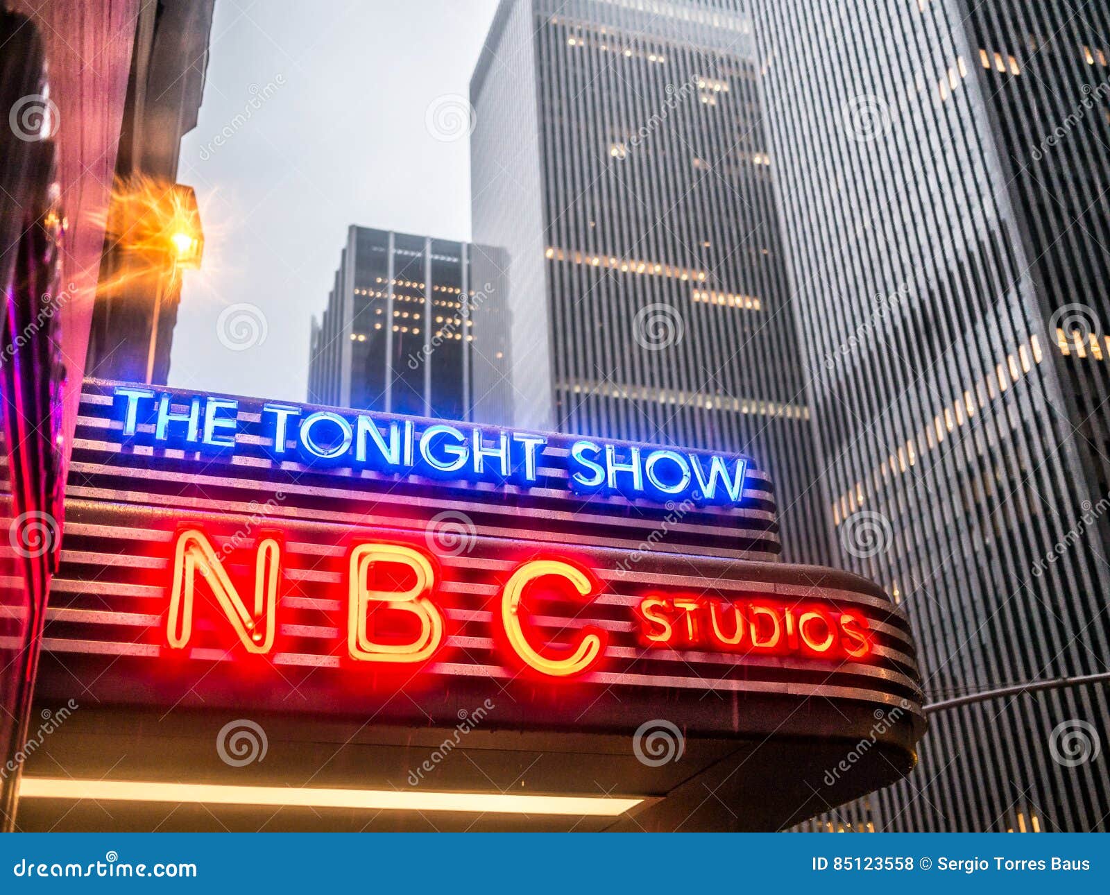 Les studios de NBC photo stock éditorial. Image du lumières - 85123558