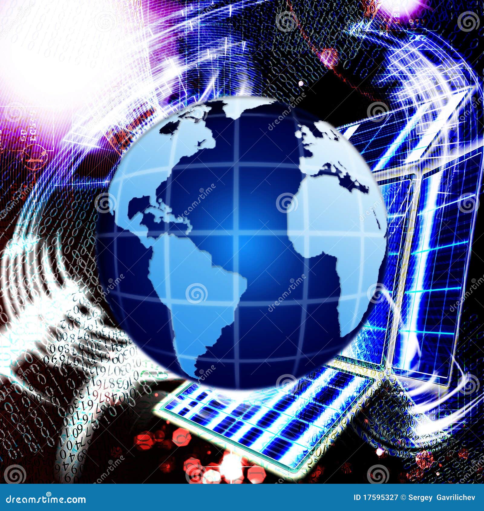 Les Technologies Spatiales Les Plus Neuves Image stock - Image du foncé ...