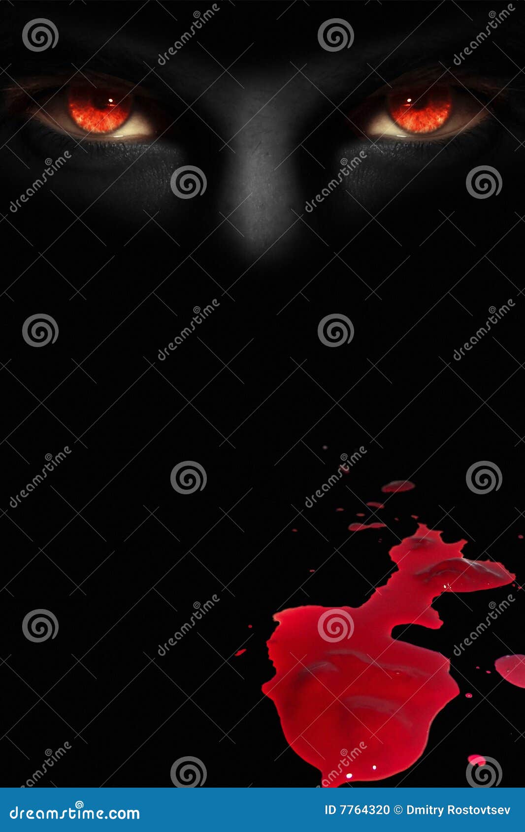 Les yeux du diable illustration stock. Illustration du mystère - 7764320