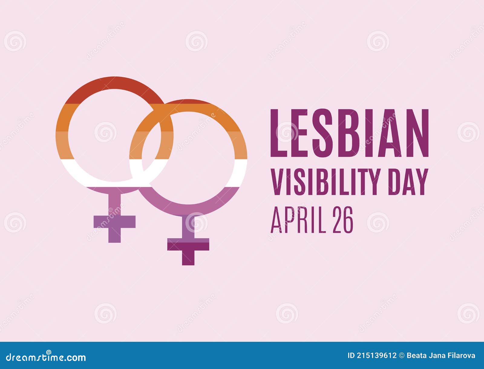 Lesbian Visibility Day Vector Stock Vector Illustration Of Equality