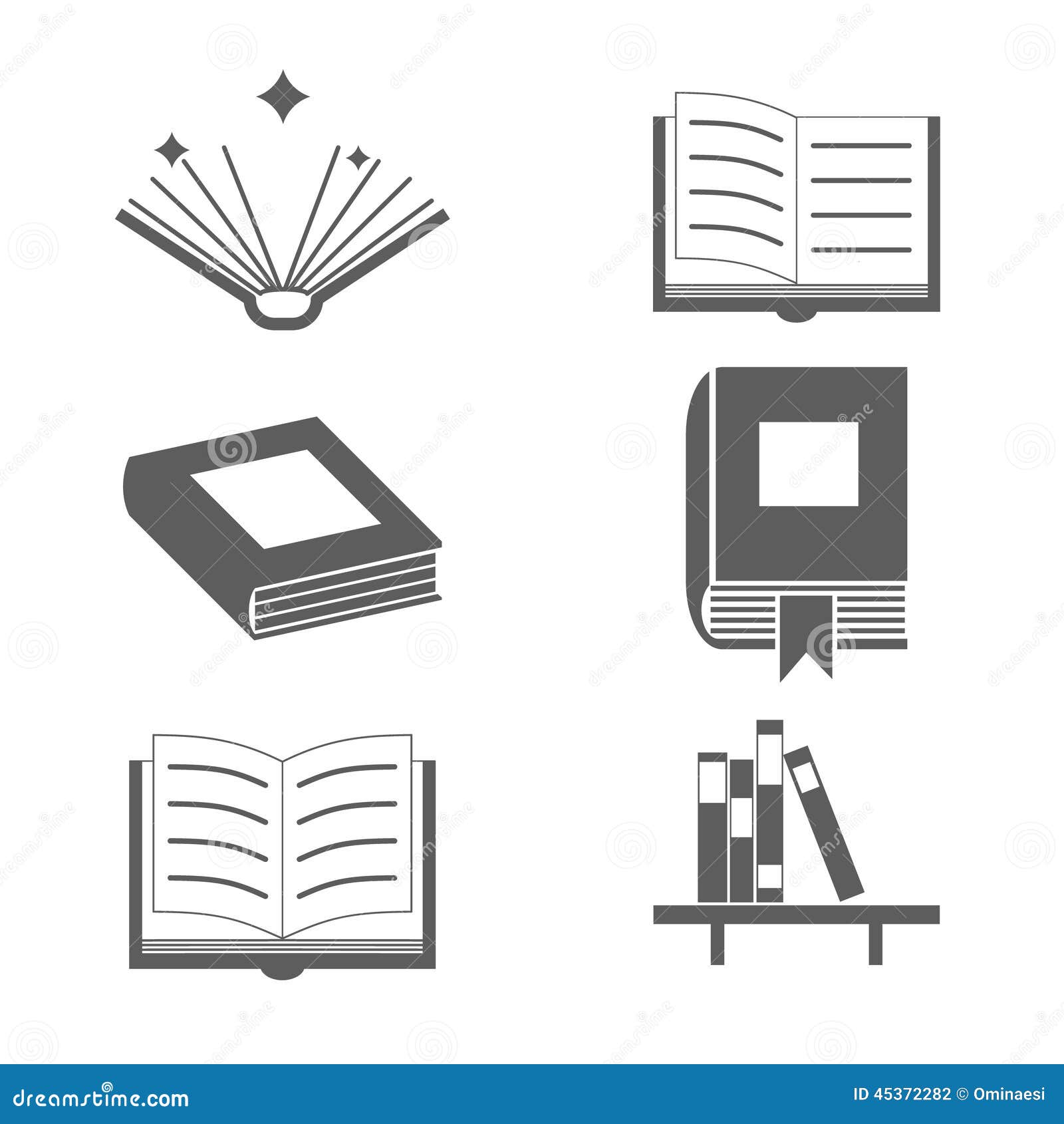 Lesebuch-Zeichen-und Symbol-Ikonen-Schablone an Vektor Abbildung ...