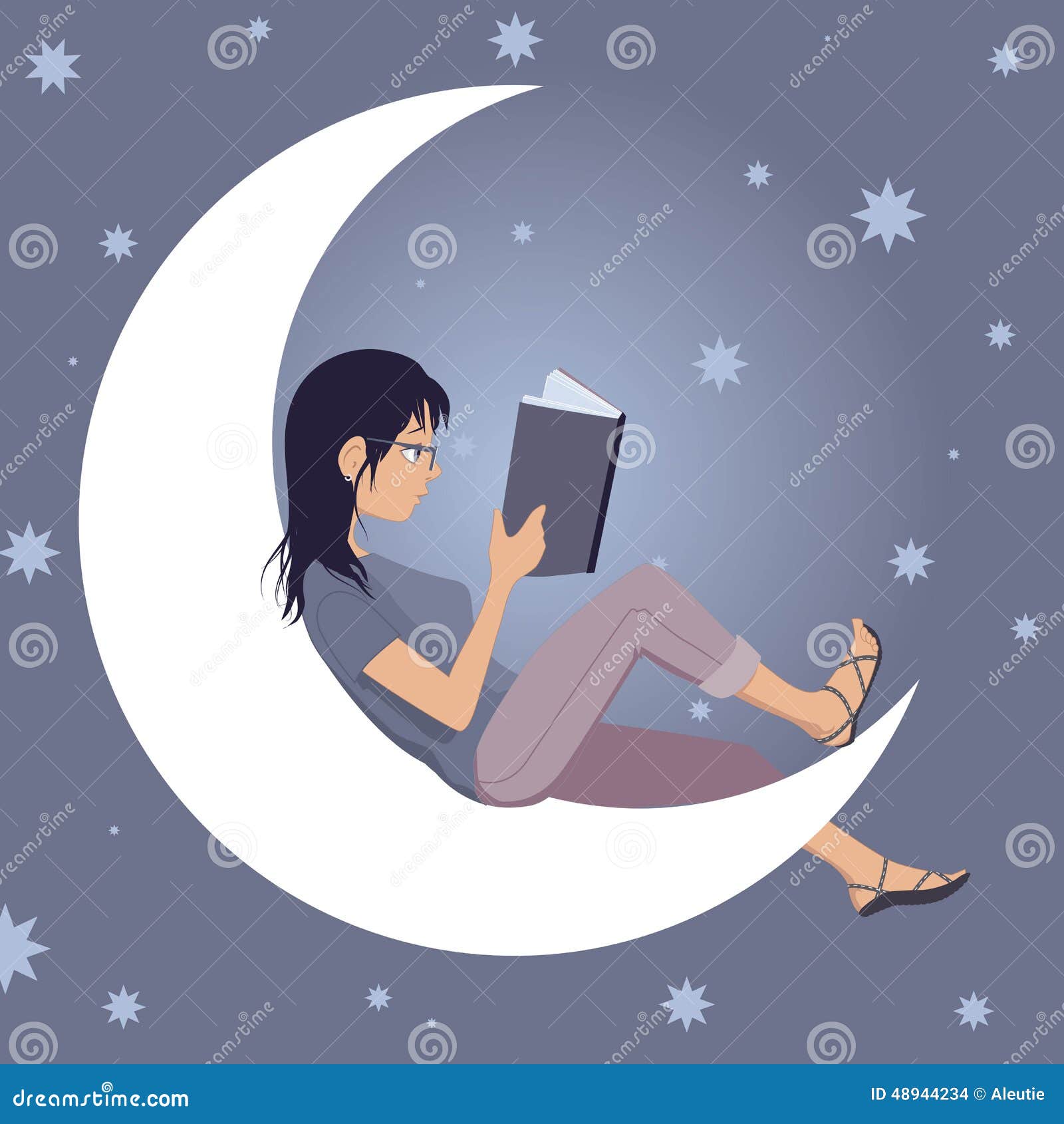 Leser vektor abbildung. Illustration von buch, roman - 48944234