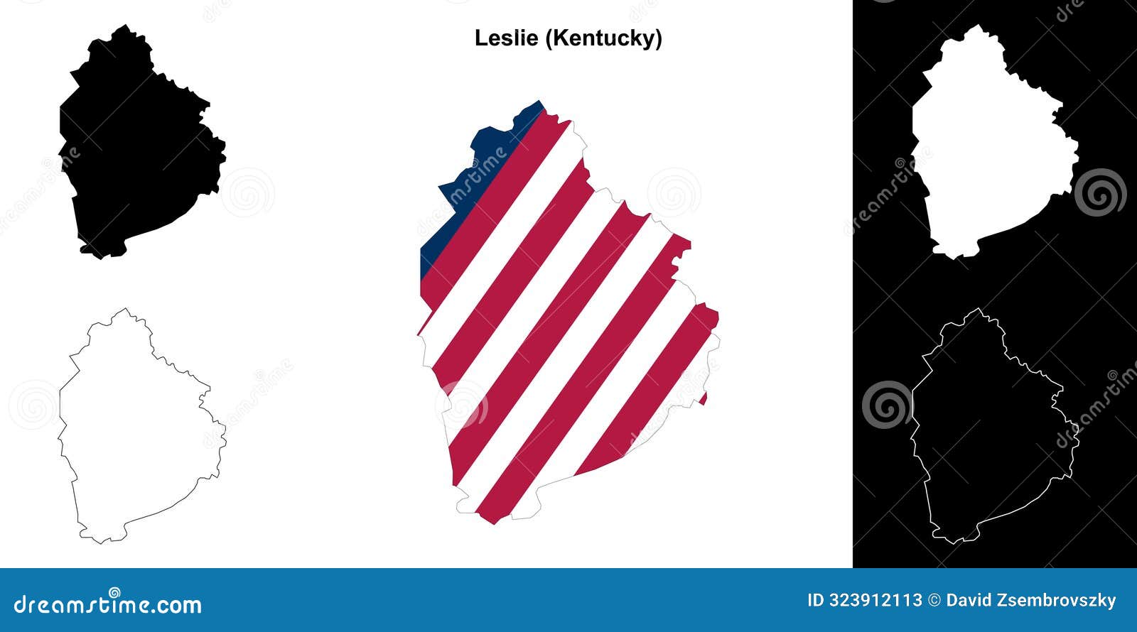 Leslie outline map stock illustration. Illustration of design - 323912113