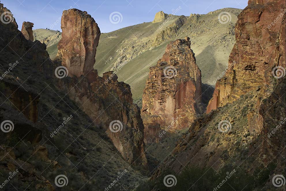 Leslie Gulch stock image. Image of oregon, rock, formations - 69640935