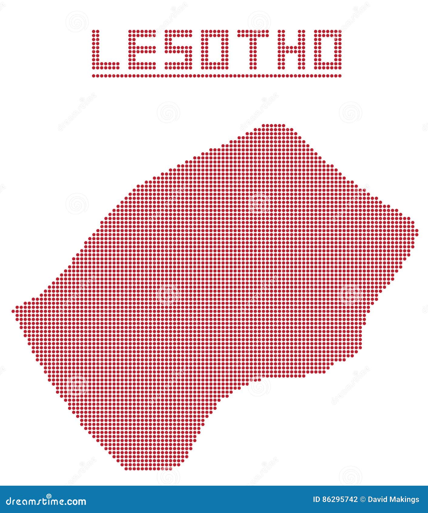 Blank Map Of Lesotho. High Quality Map Kingdom Of Lesotho With ...