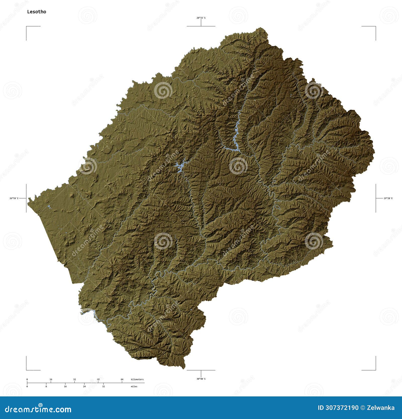 Lesotho Shape on White. Pale Stock Illustration - Illustration of ...